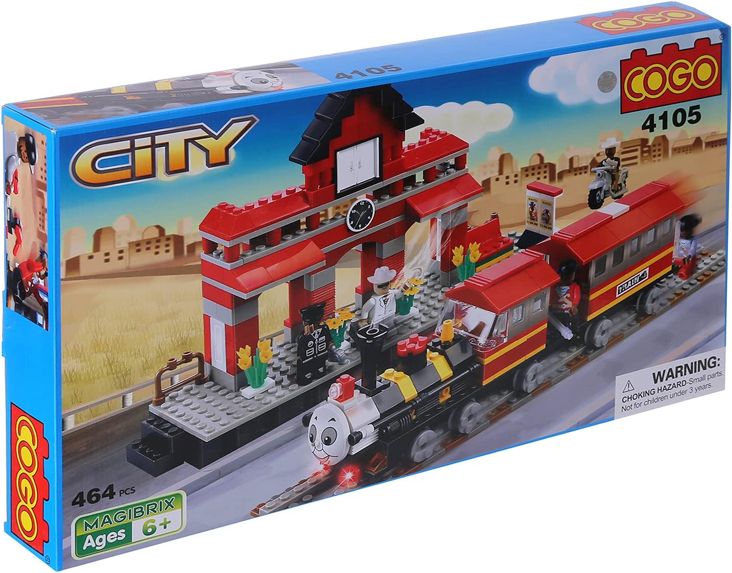 COGO 4105 City Railway Station Building Blocks Instruction Manual