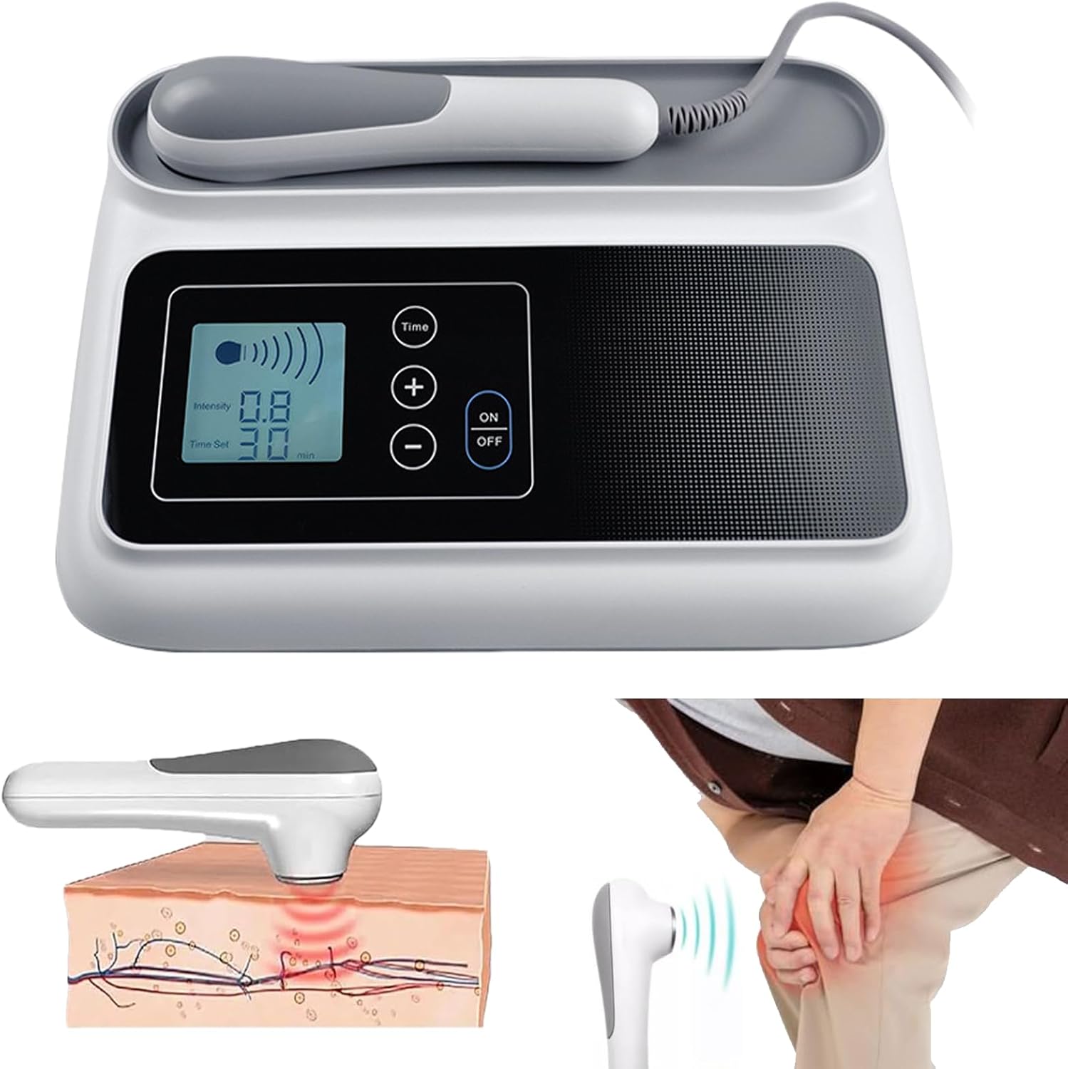 vanenferse Ultrasonic Physiotherapy Machine, Hand-Held Ultrasound ...