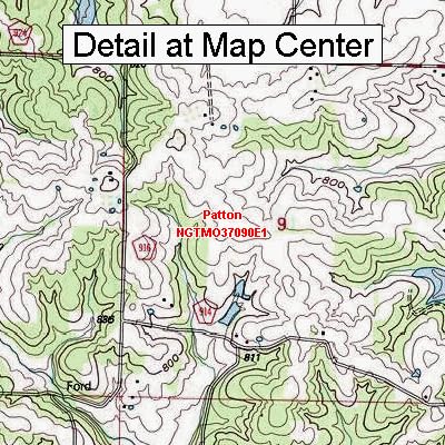 Amazon.com: USGS Topographic Quadrangle Map - Patton, Missouri (Folded ...