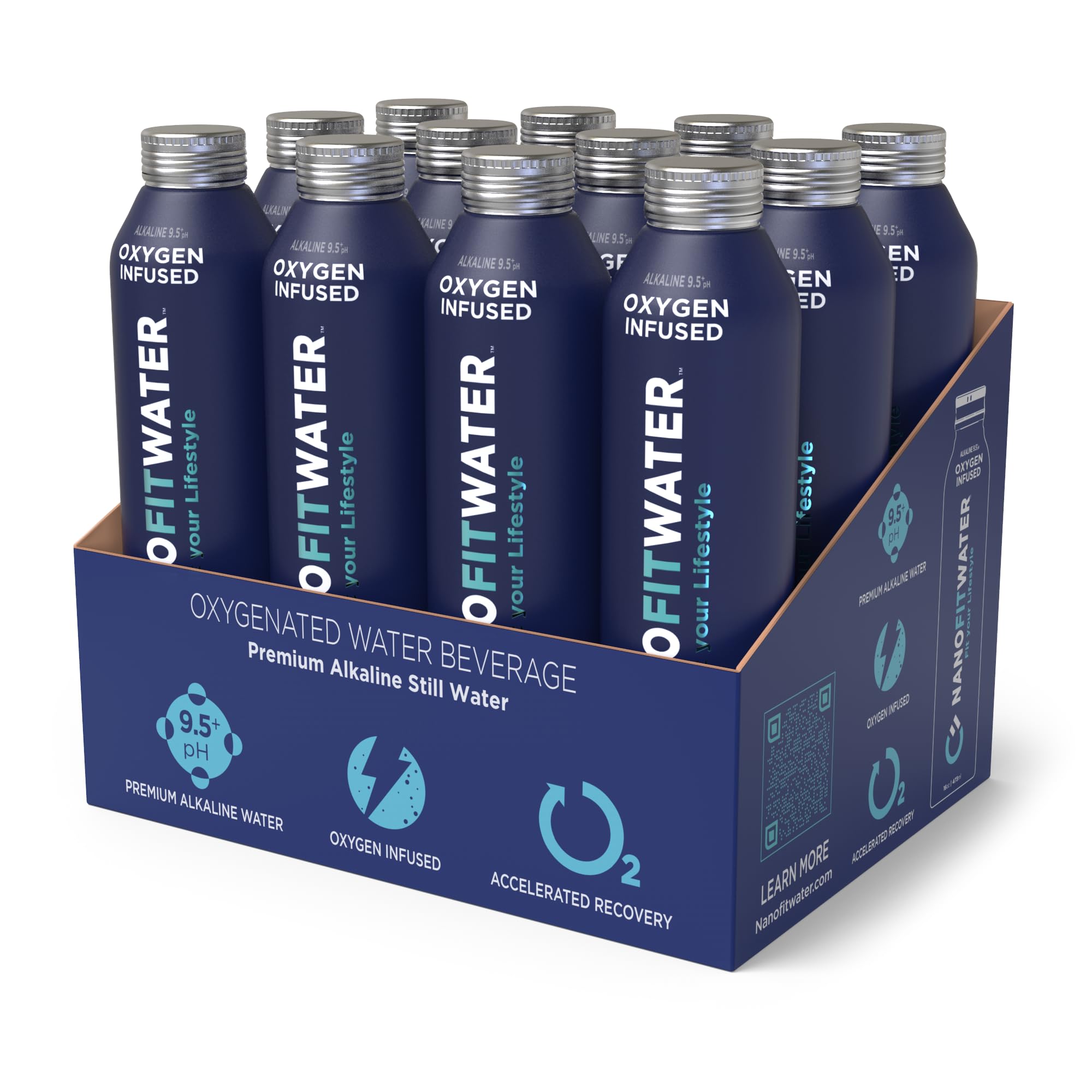 Amazon.com: NANO FIT WATER - All Natural Oxygen Infused Bottle Water, 9 ...