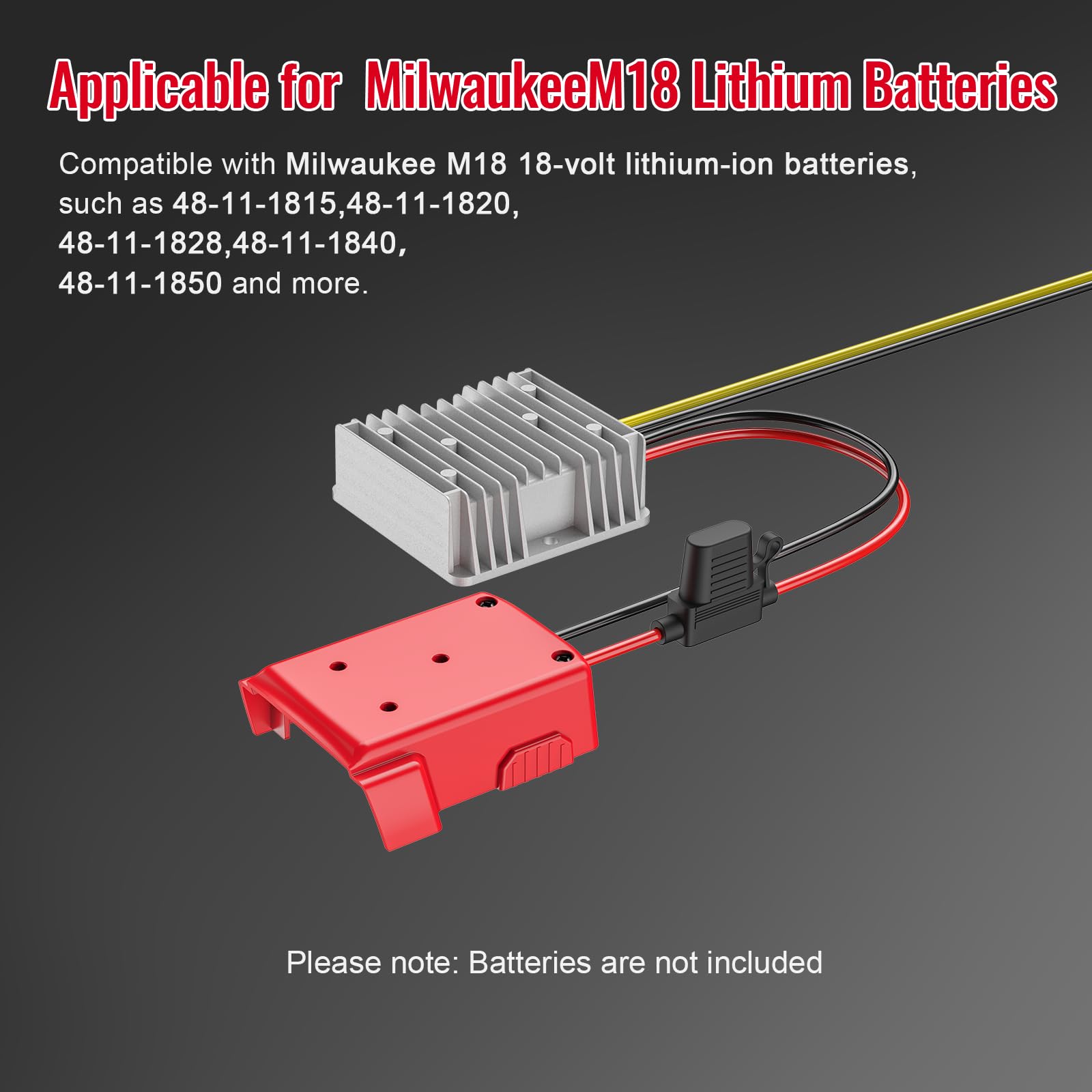Snapklik.com : 18V To 12V Step Down Converter For Milwaukee M18 Power ...