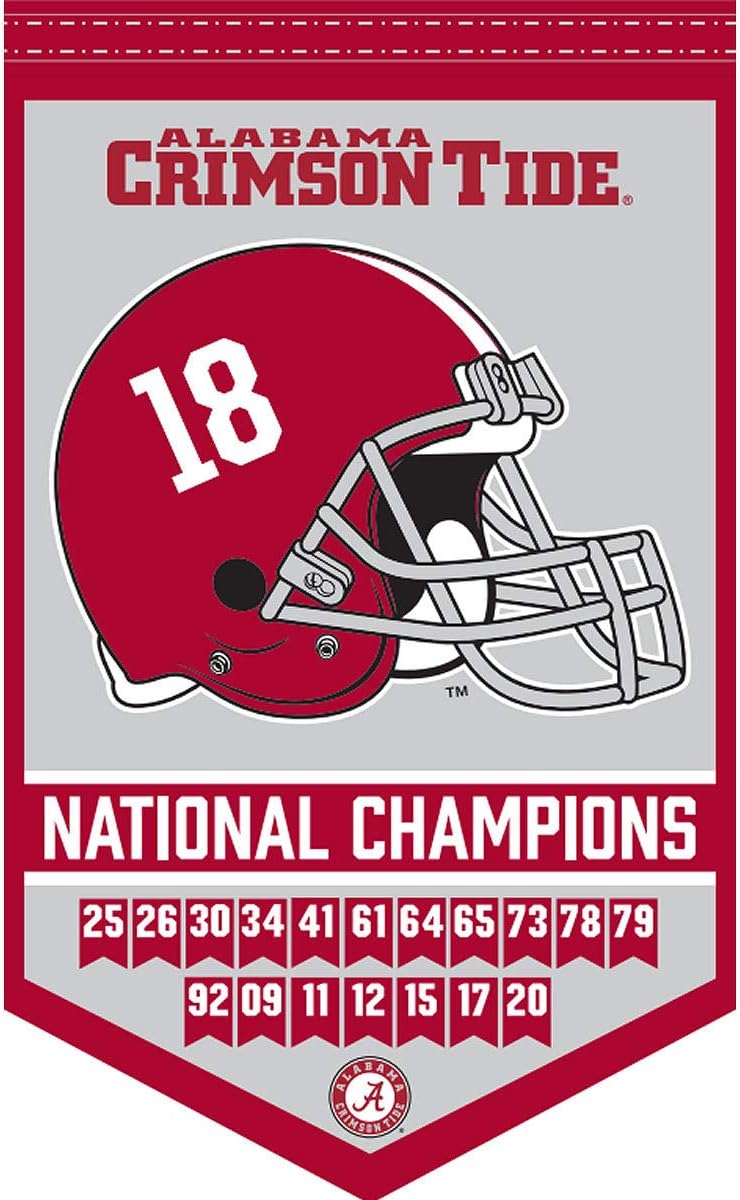 Amazon.com : Alabama Crimson Tide Banner and Scroll Sign : Sports ...