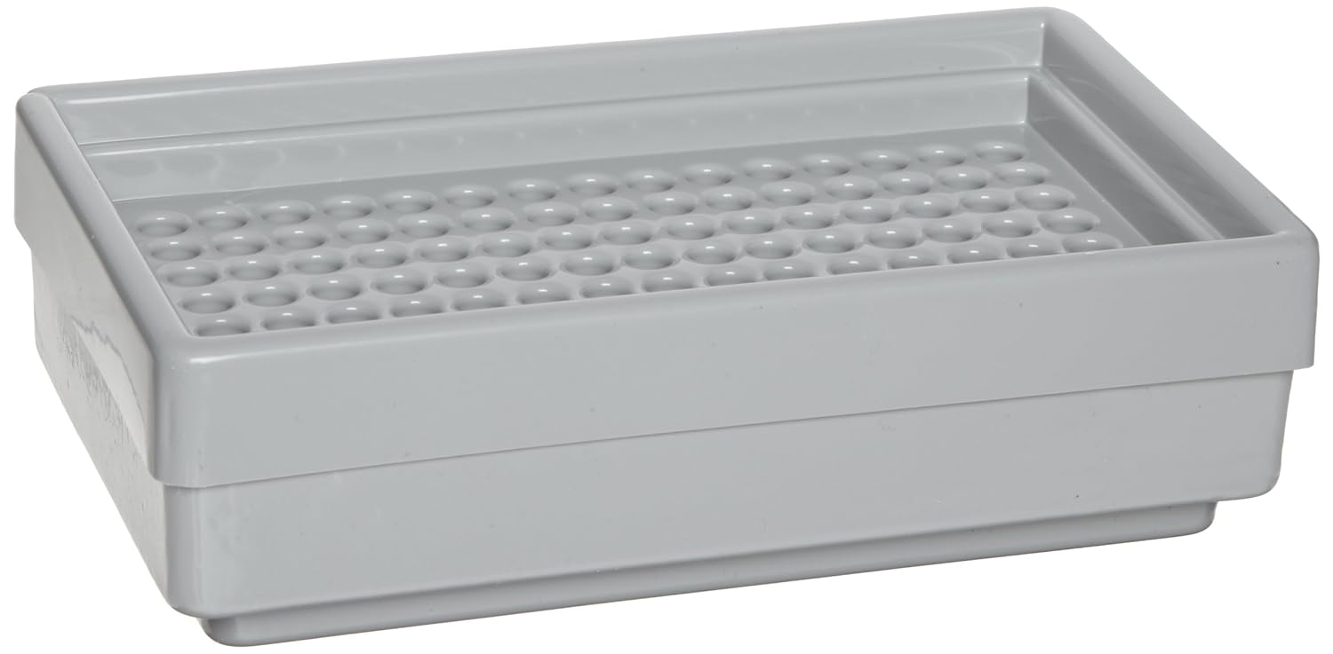 Bel-Art H18901-0000 Microcentrifuge Tube Ice Rack; 400 μL, 105 Places ...