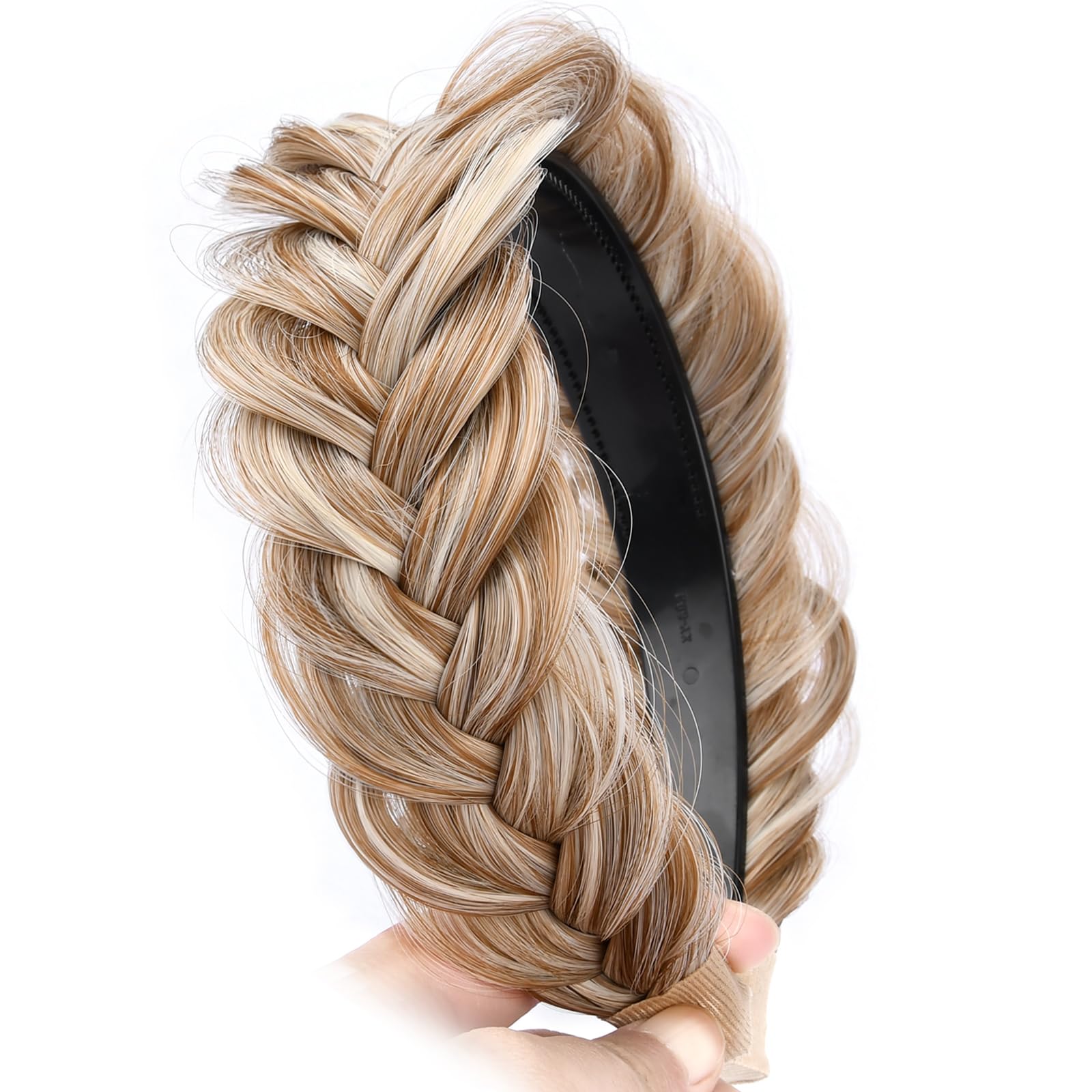 BOBIYA Wide Braided Headband with Teeth Braid Headbands With Teeth for ...