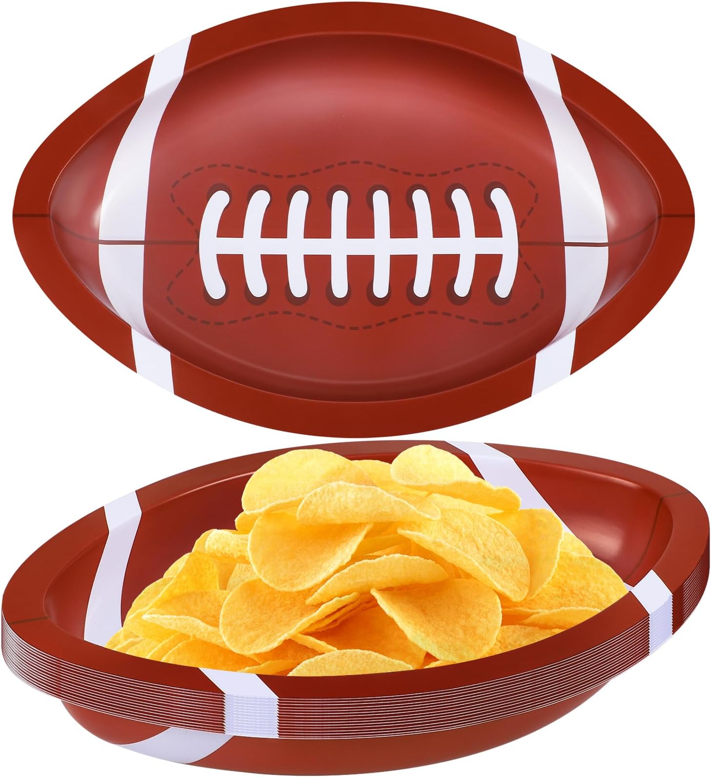 Amazon.com | TWOWYHI 16PCS Football Serving Trays Plastic Plates Snack ...