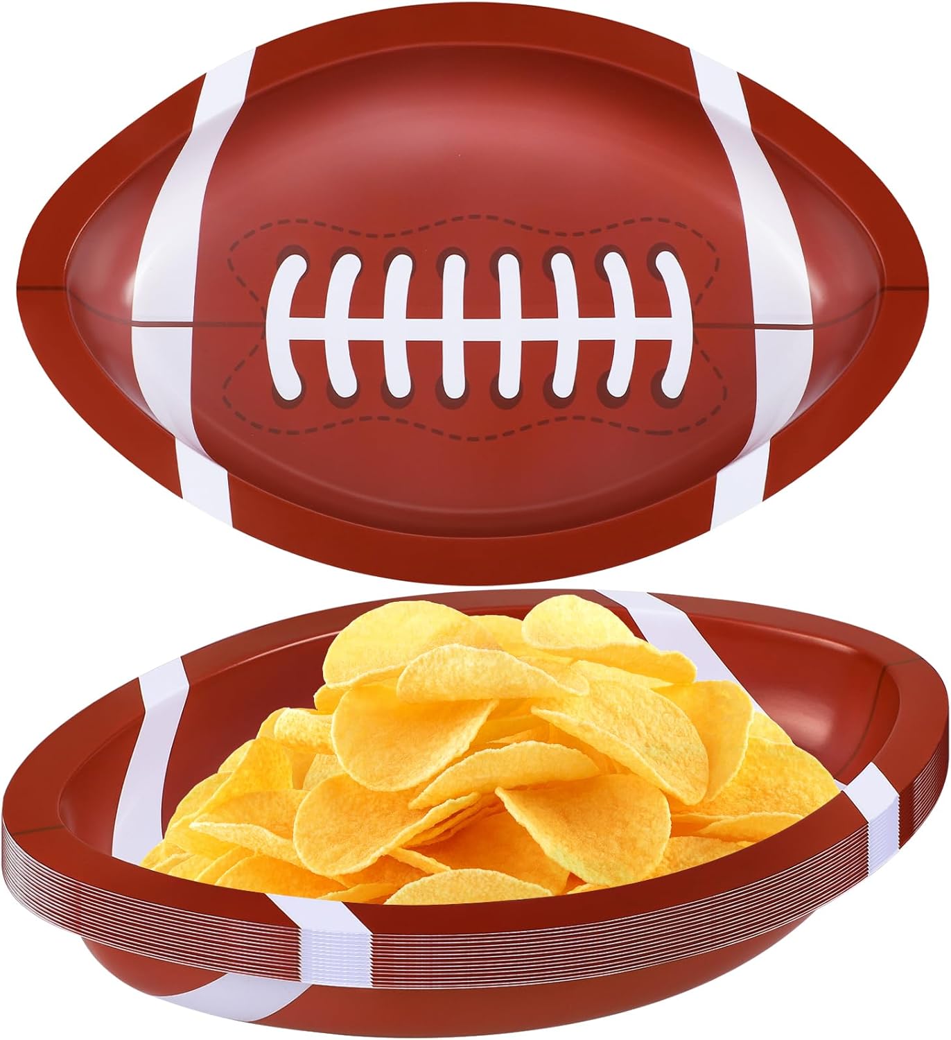 Amazon.com | TWOWYHI 16PCS Football Serving Trays Plastic Plates Snack ...