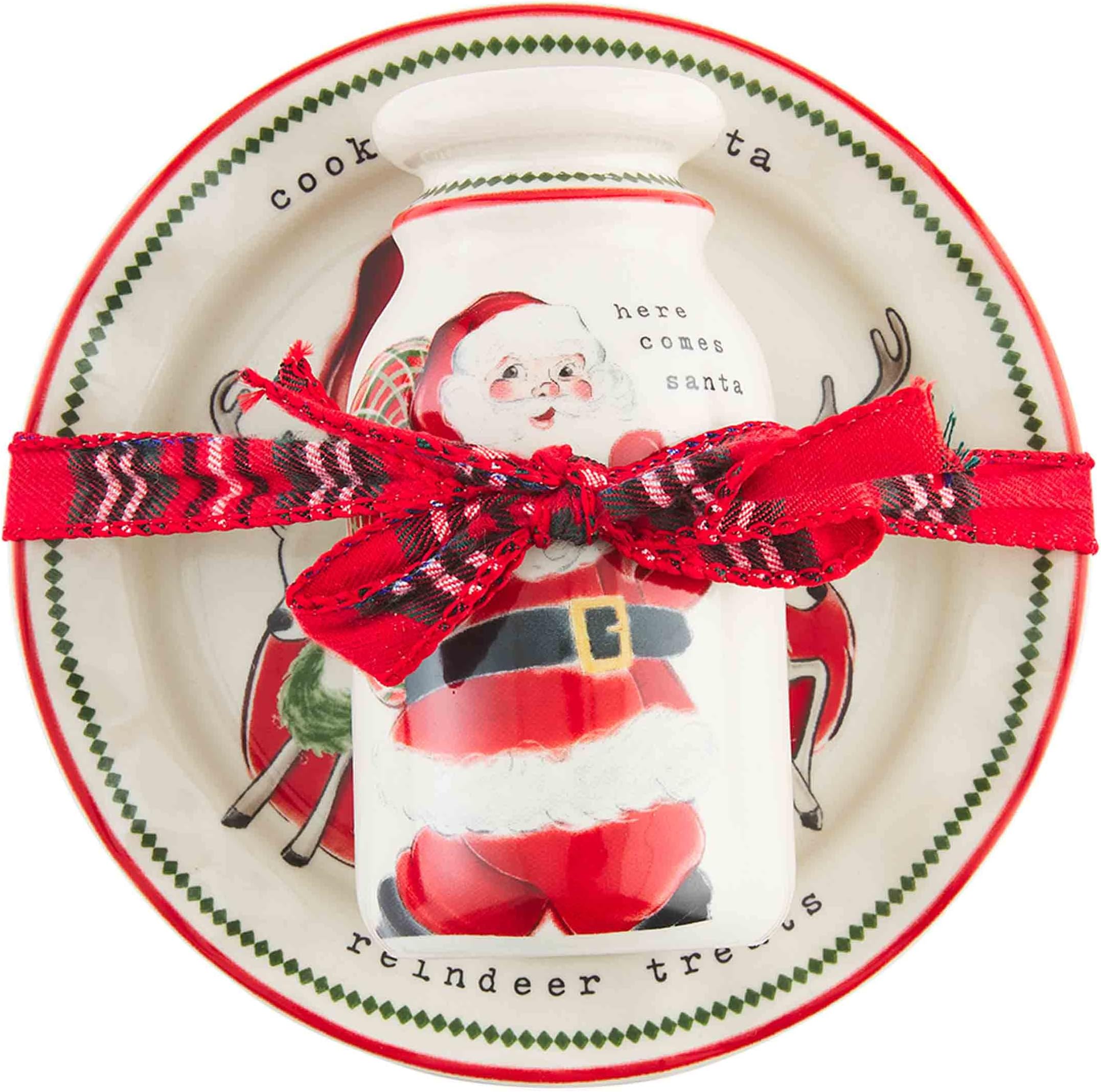 Amazon.com | Spode Christmas Tree Plate and Bottle Set (2-Piece) - 8.5 ...