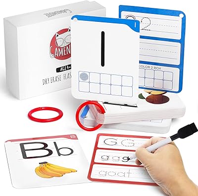 Gamenote Dry Erase Alphabet and Number Flash Cards - Nepal | Ubuy