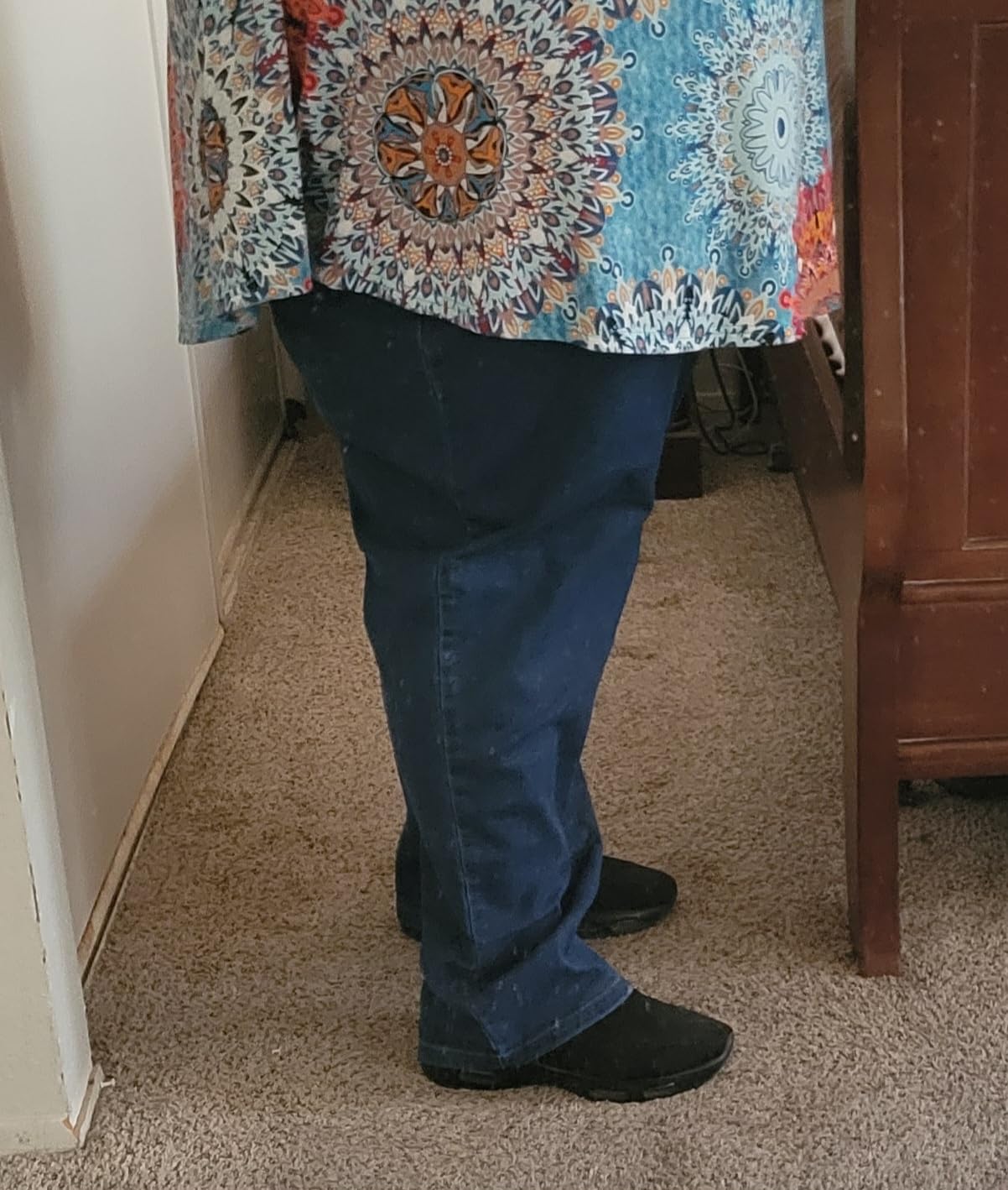 Woman Within Women's Plus Size Flex-Fit Pull-On Straight-Leg Jean at ...