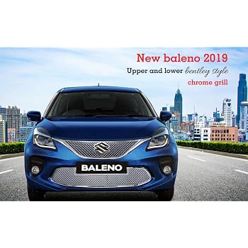 By Oscar Brand Chrome Plated Front Grill for Maruti Suzuki New Baleno ...