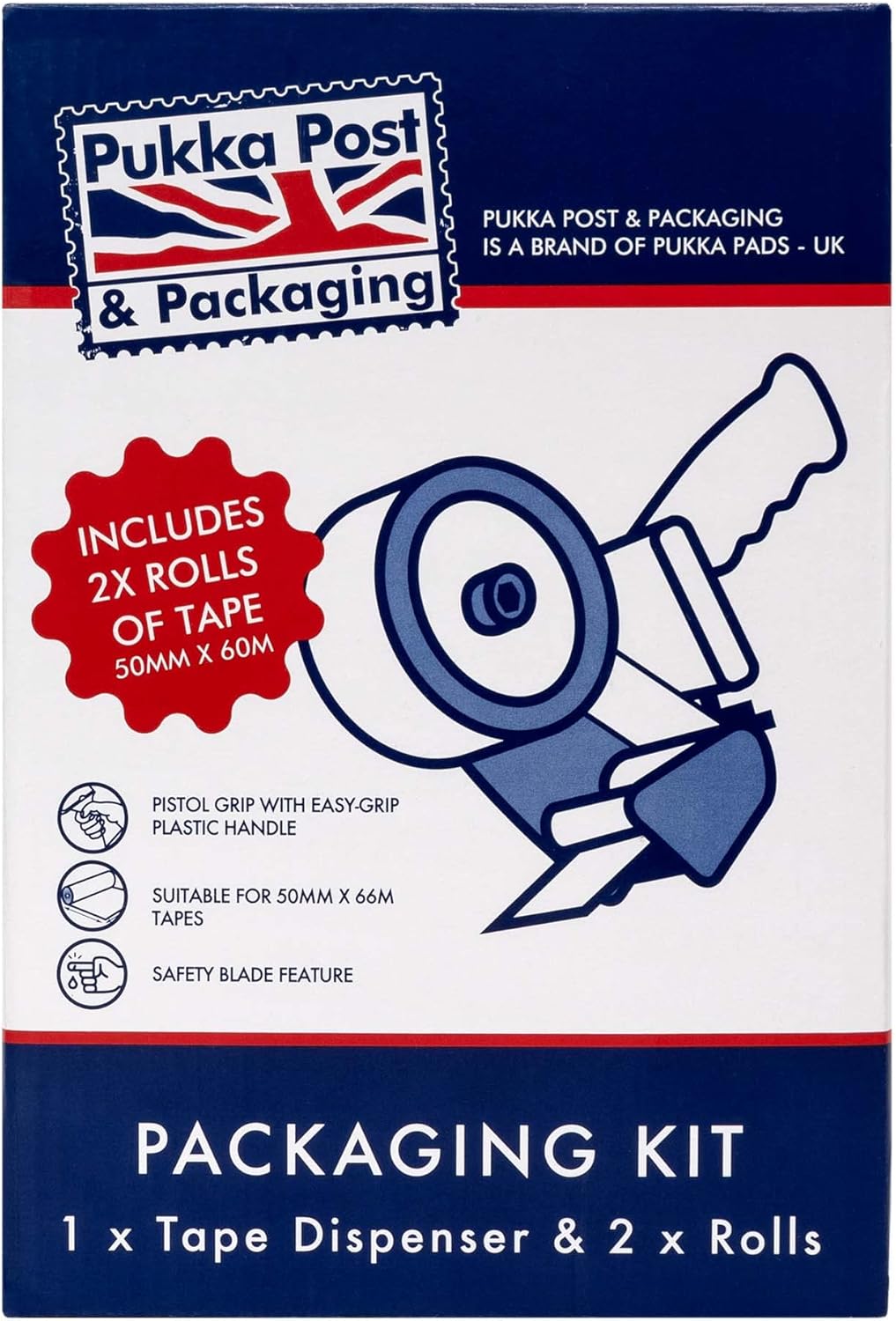 Pukka Parcel Tape Dispenser with Parcel Tape – BigaMart