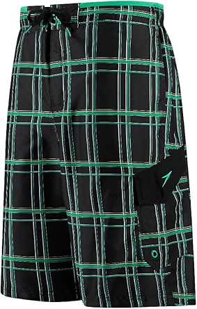 Amazon.com: Speedo Men's Classic Plaid Eboard Watershort : Clothing ...