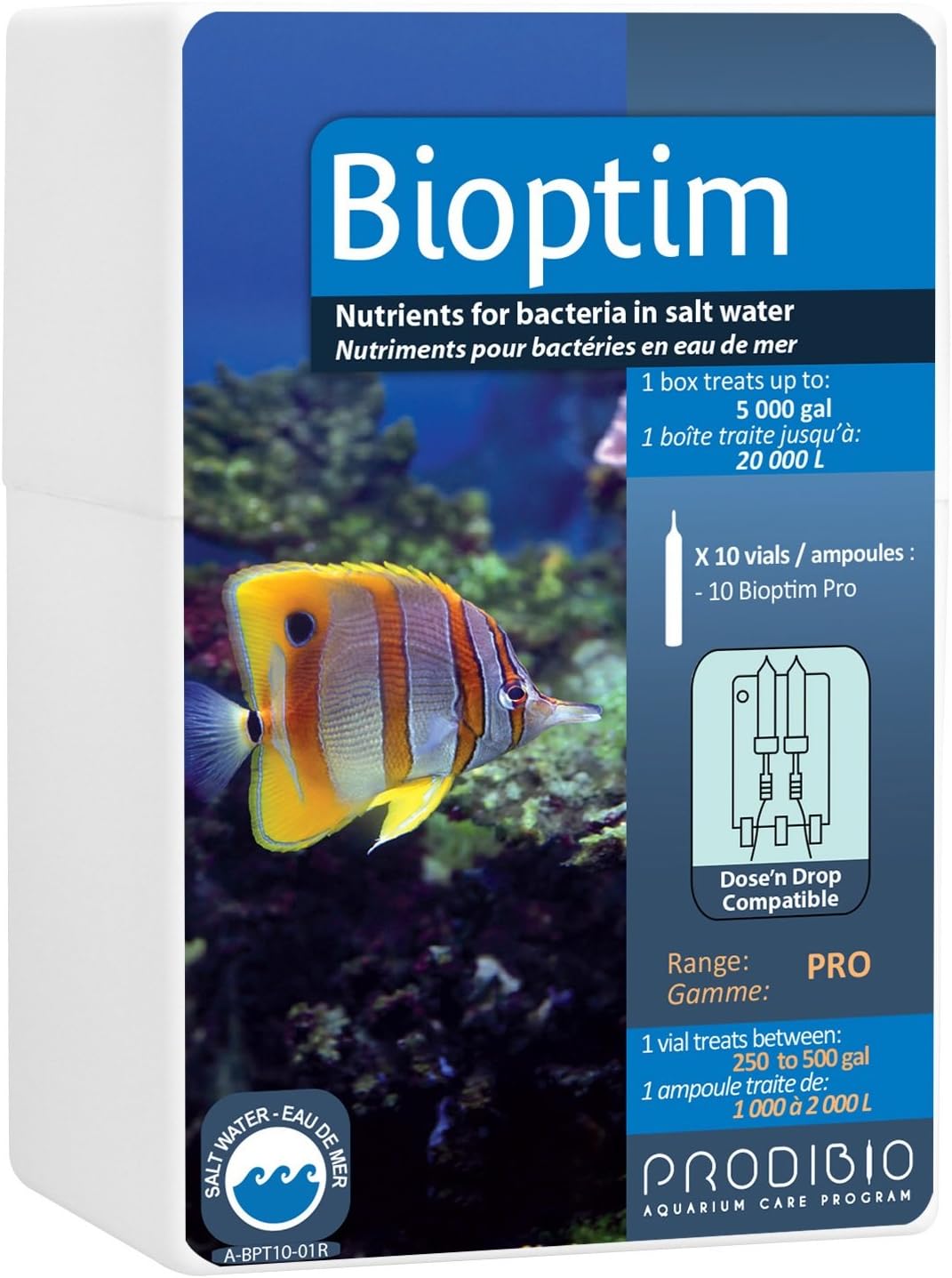 Amazon.com : Prodibio Bioptim Pro, Nutrients for Bacteria, Saltwater ...