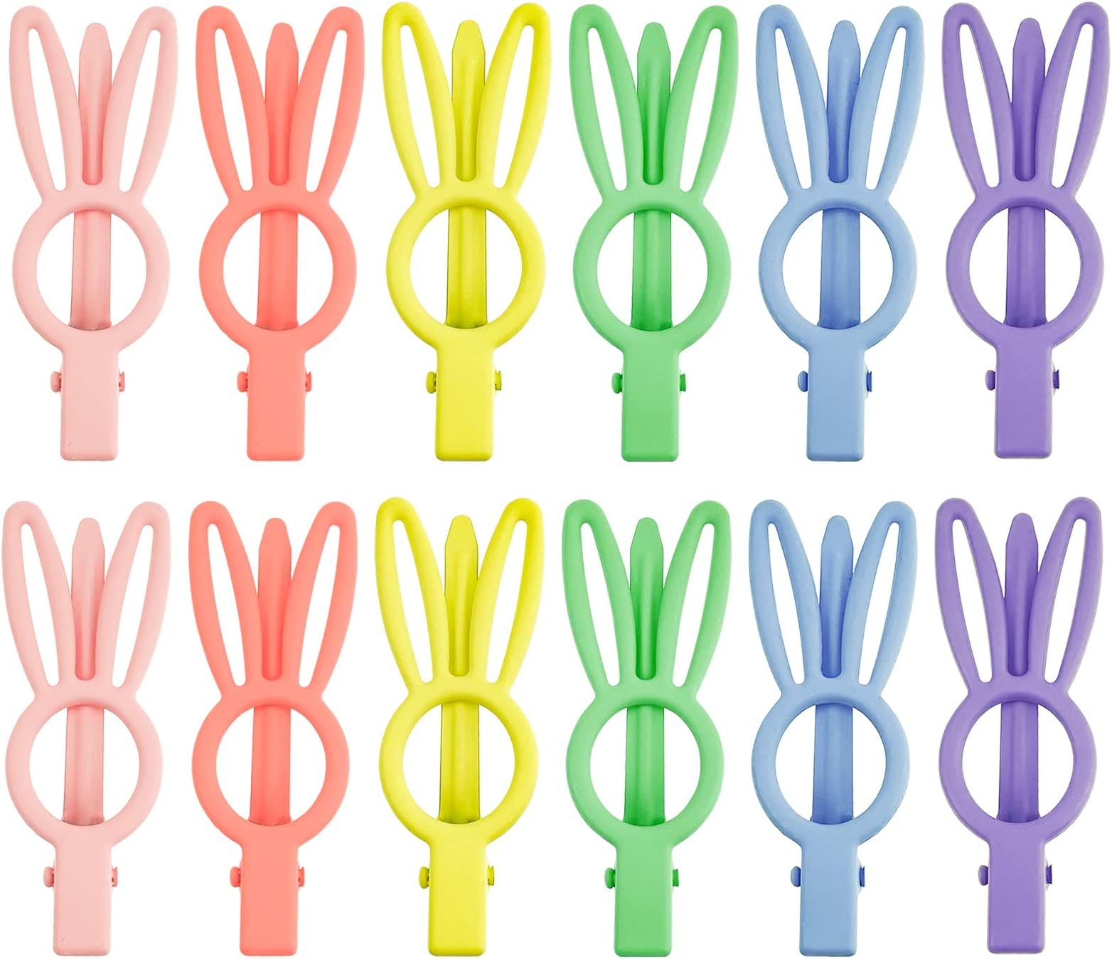 Amazon.com : Ouliget Female Hair Clips, Candy Colored Matte Plastic ...