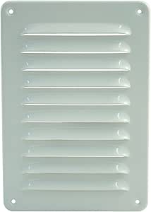 Marley, aluminium ventilation grille, 150 cm x 215 cm, white ...