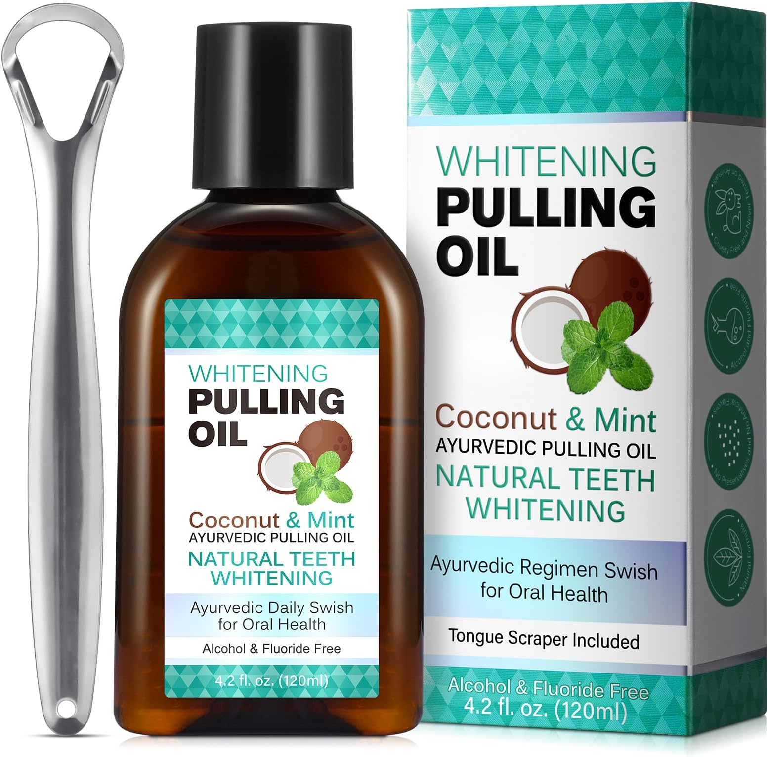 Amazon.com: Coconut Oil Pulling for Teeth, All Natural Oil Pulling ...