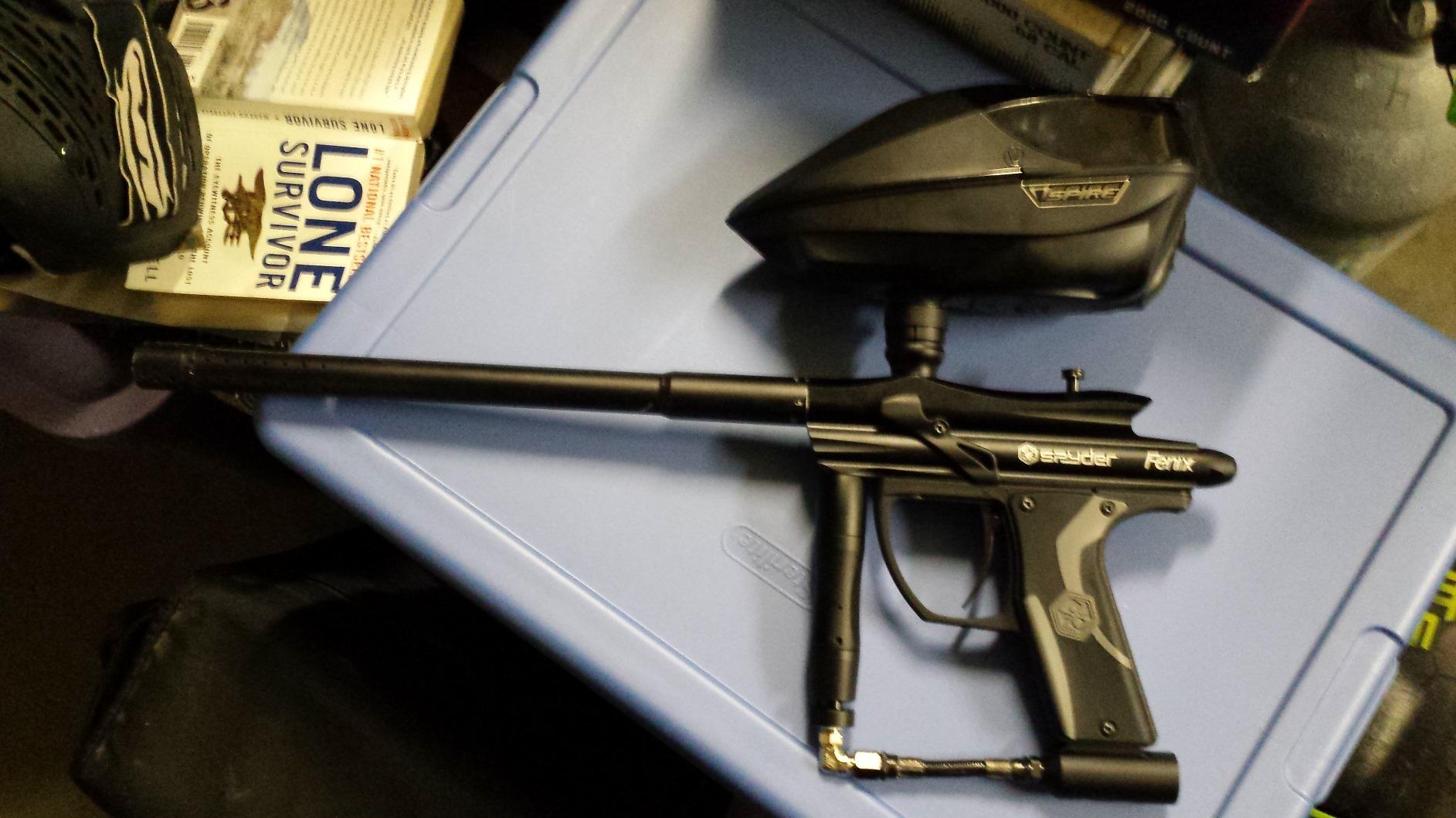 Amazon.com : Spyder Fenix Electronic Paintball Marker (Silver/Grey ...