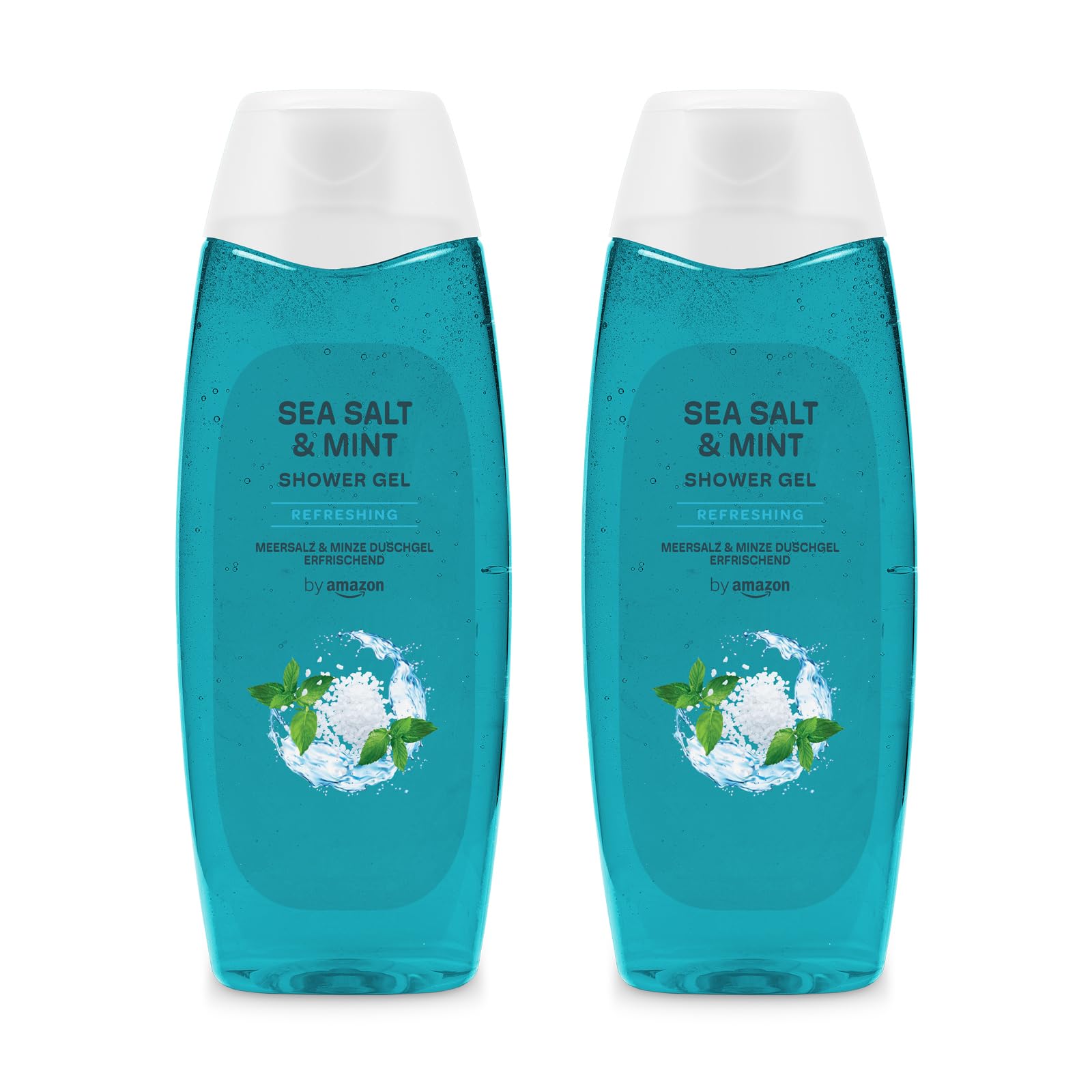 by Amazon Sea Salt & Mint Shower Gel, 2 x 500ml : Amazon.co.uk: Beauty