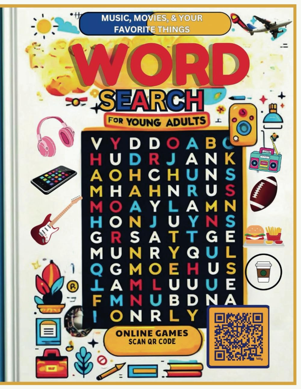 Amazon.com: Word Search For Young Adults: Music, Movies, & Your ...