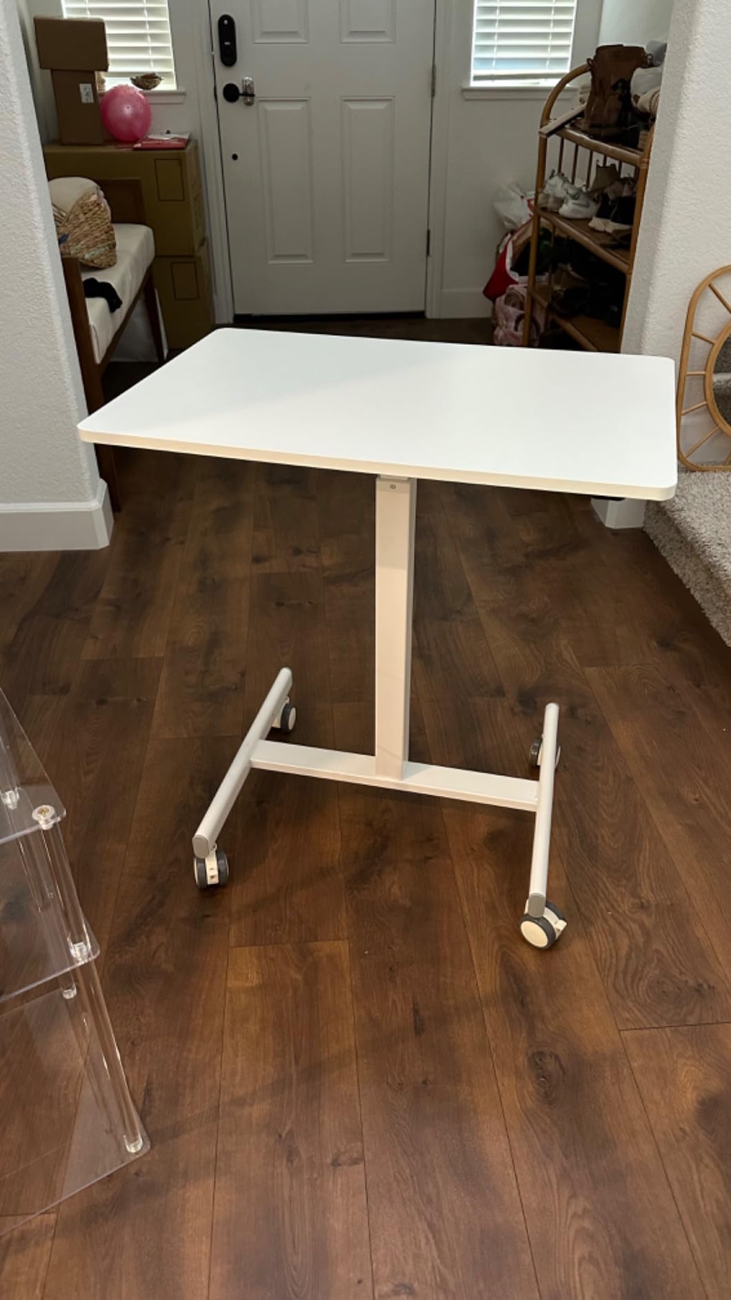 $13/mo - Finance Claiks Mobile Standing Desk, Small Rolling Standing ...