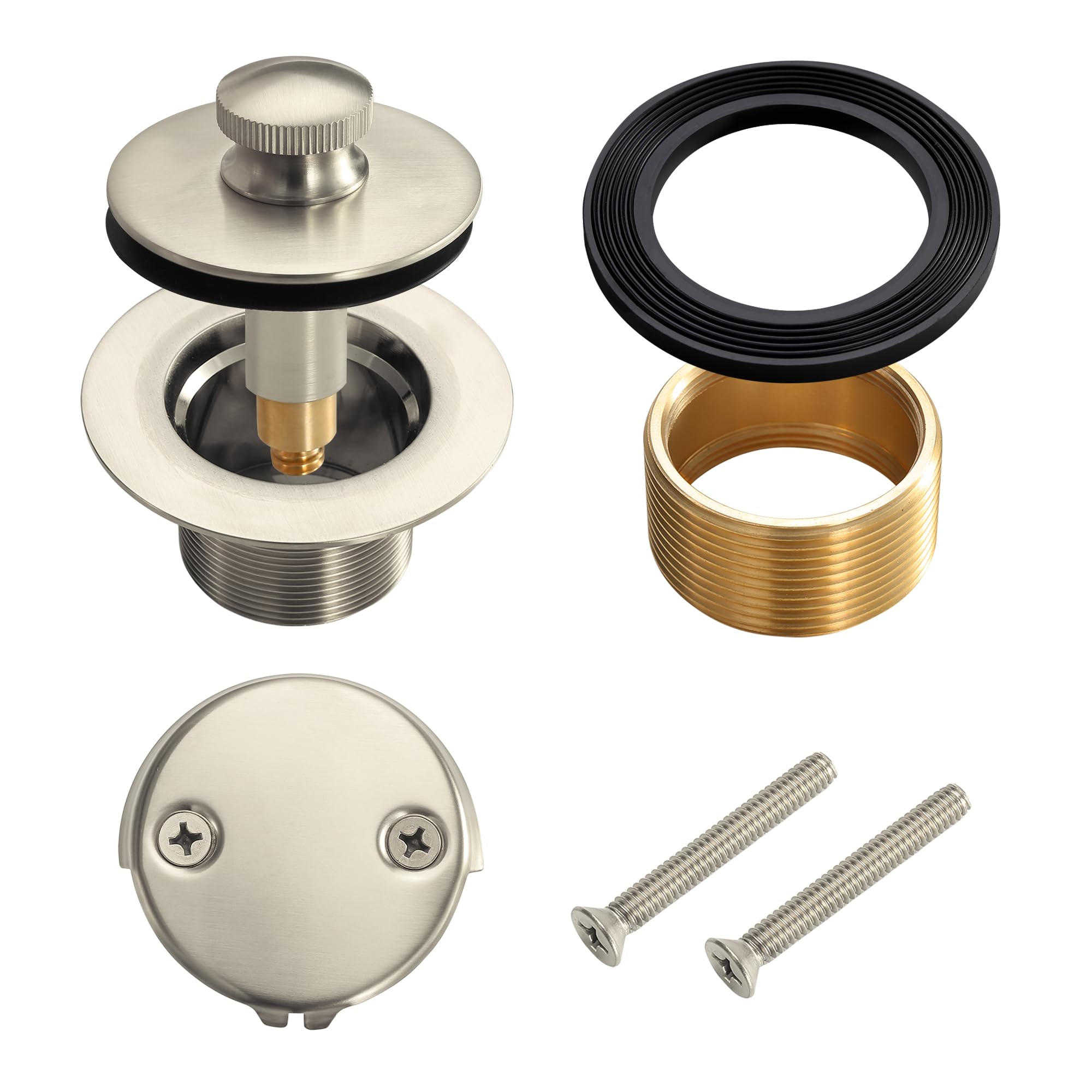 Amazon.com: Bathtub Drain Trim Set Tub Drain Stopper Conversion Kit ...