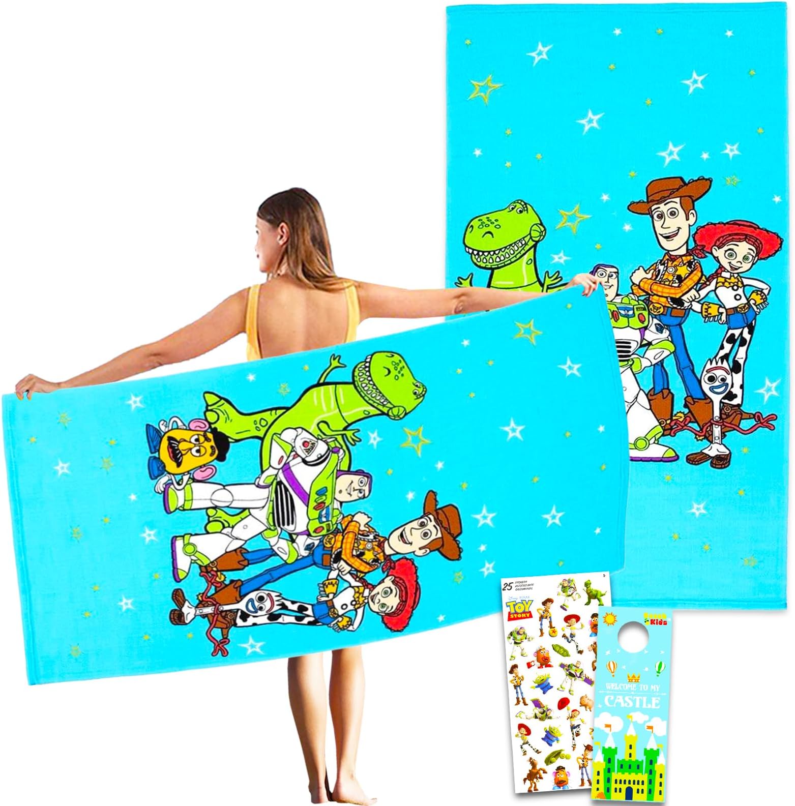 Amazon.com: Disney Cars Beach Towel Set - Bundle with Lightning McQueen ...