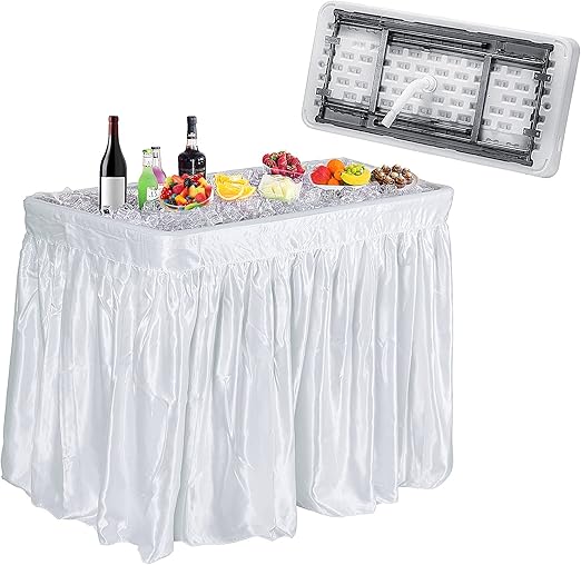 Amazon.com: Giantex Folding Ice Tables for Parties with Drain, Fill and ...