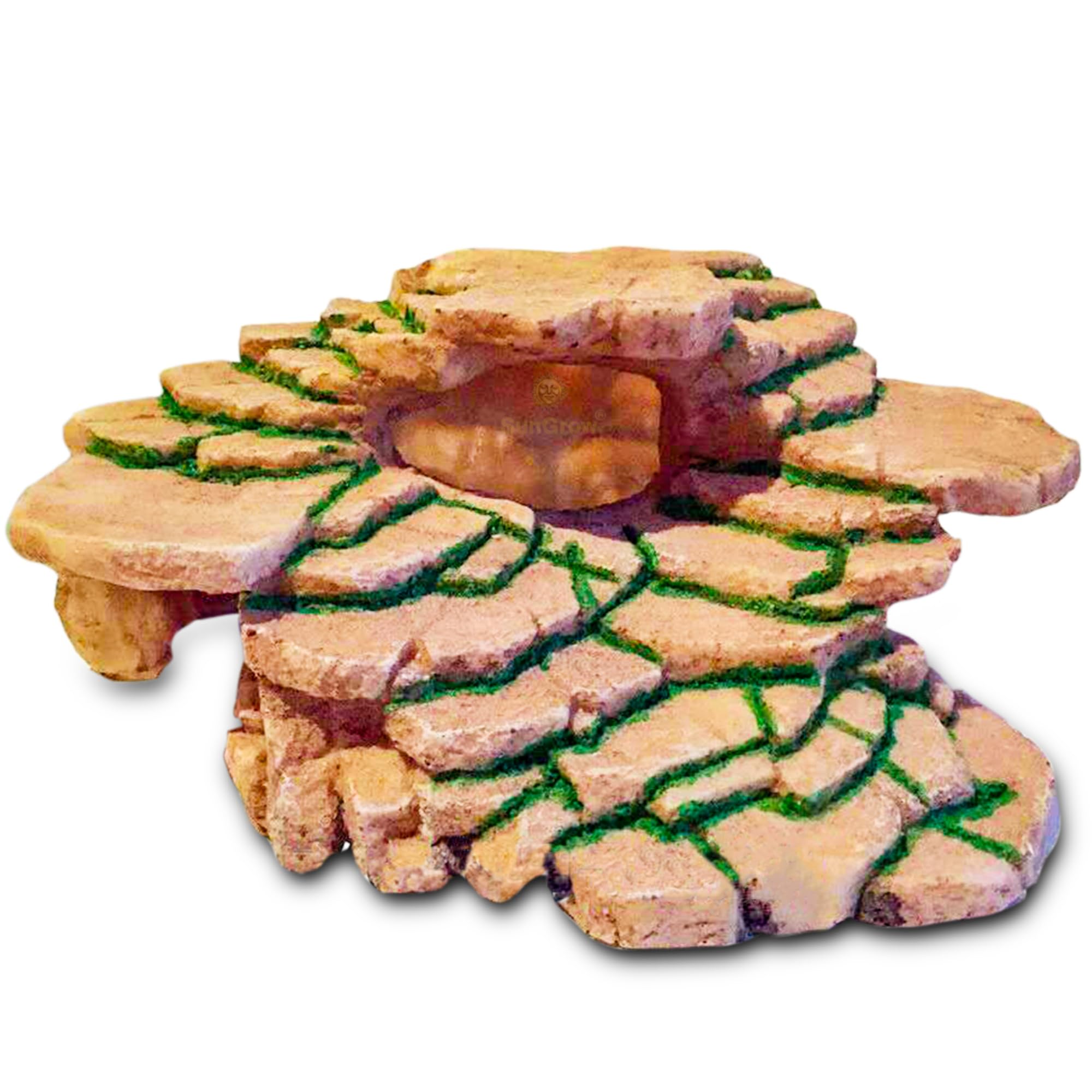 Snapklik.com : Gecko Rock Hide Basking Platform, Reptile Resting Shale ...