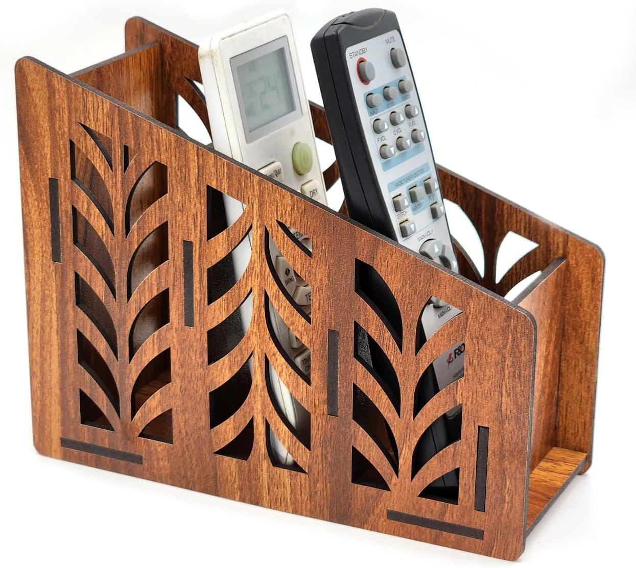 PERFECT WOOD WORKS wooden tv remote stand holder : Amazon.in: Electronics