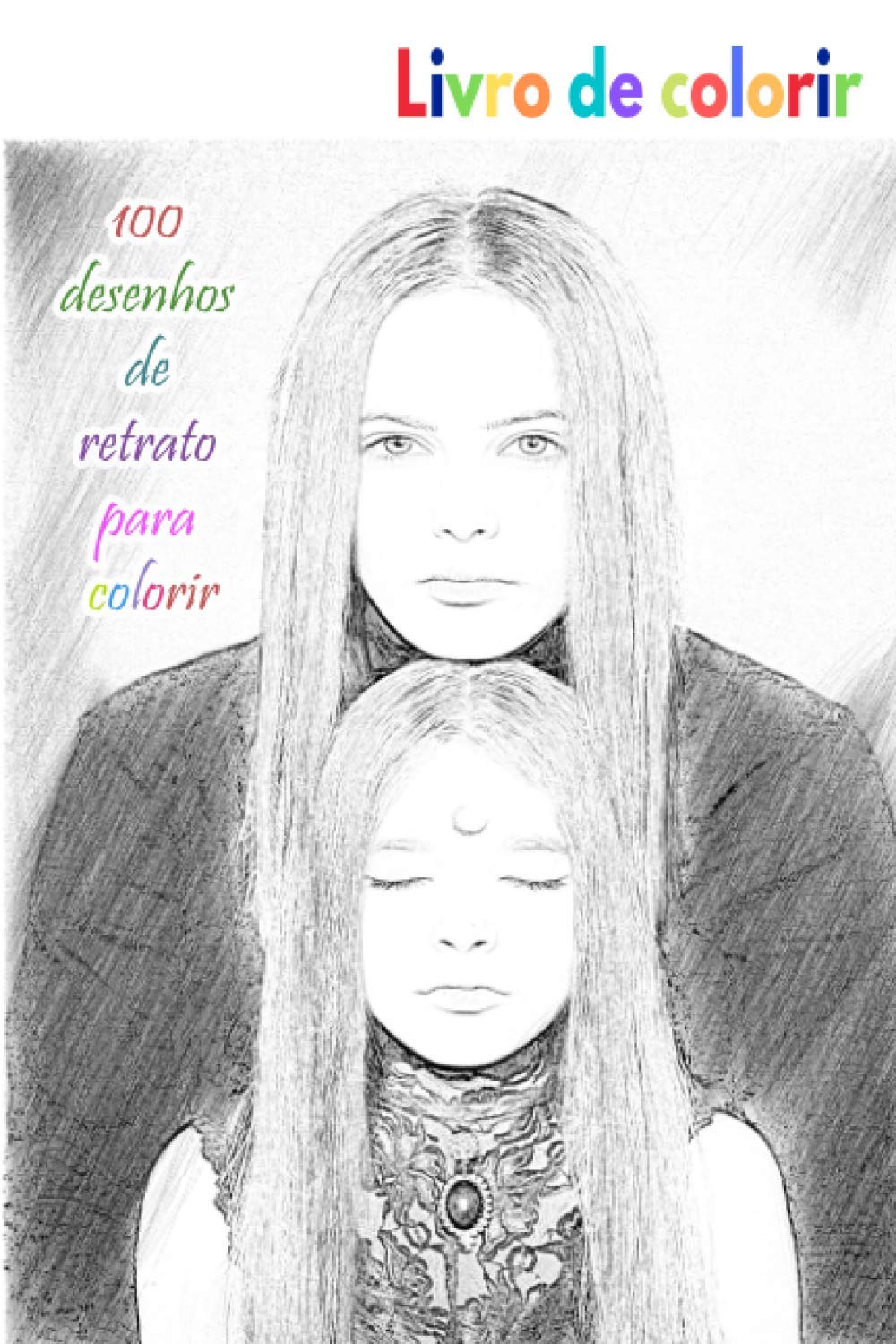 Livro De Colorir 100 Desenhos De Retrato Para Colorir Um | Desertcart ...