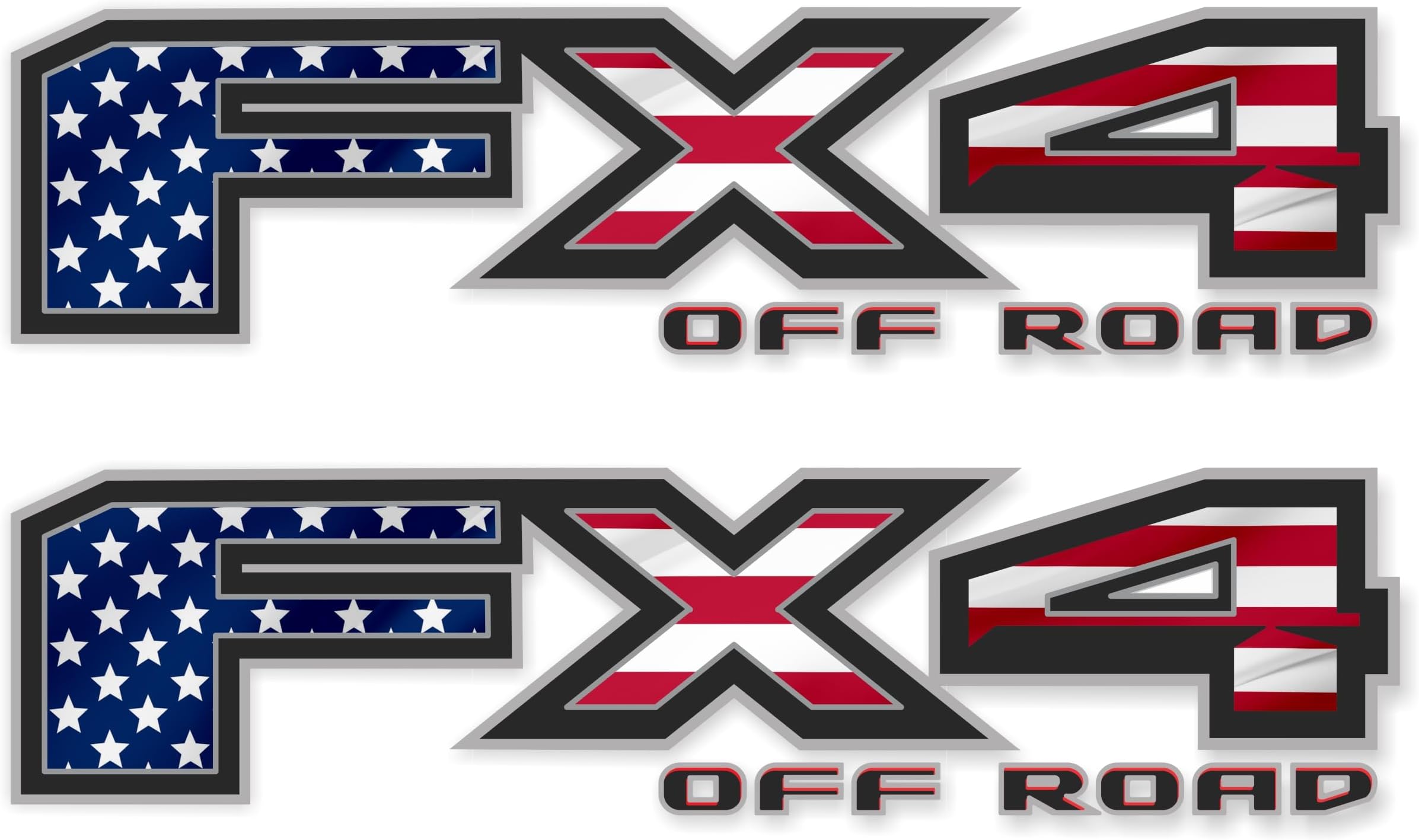 Amazon.com - FX4 Off Road Decal USA Black Flag Replacement Sticker F ...