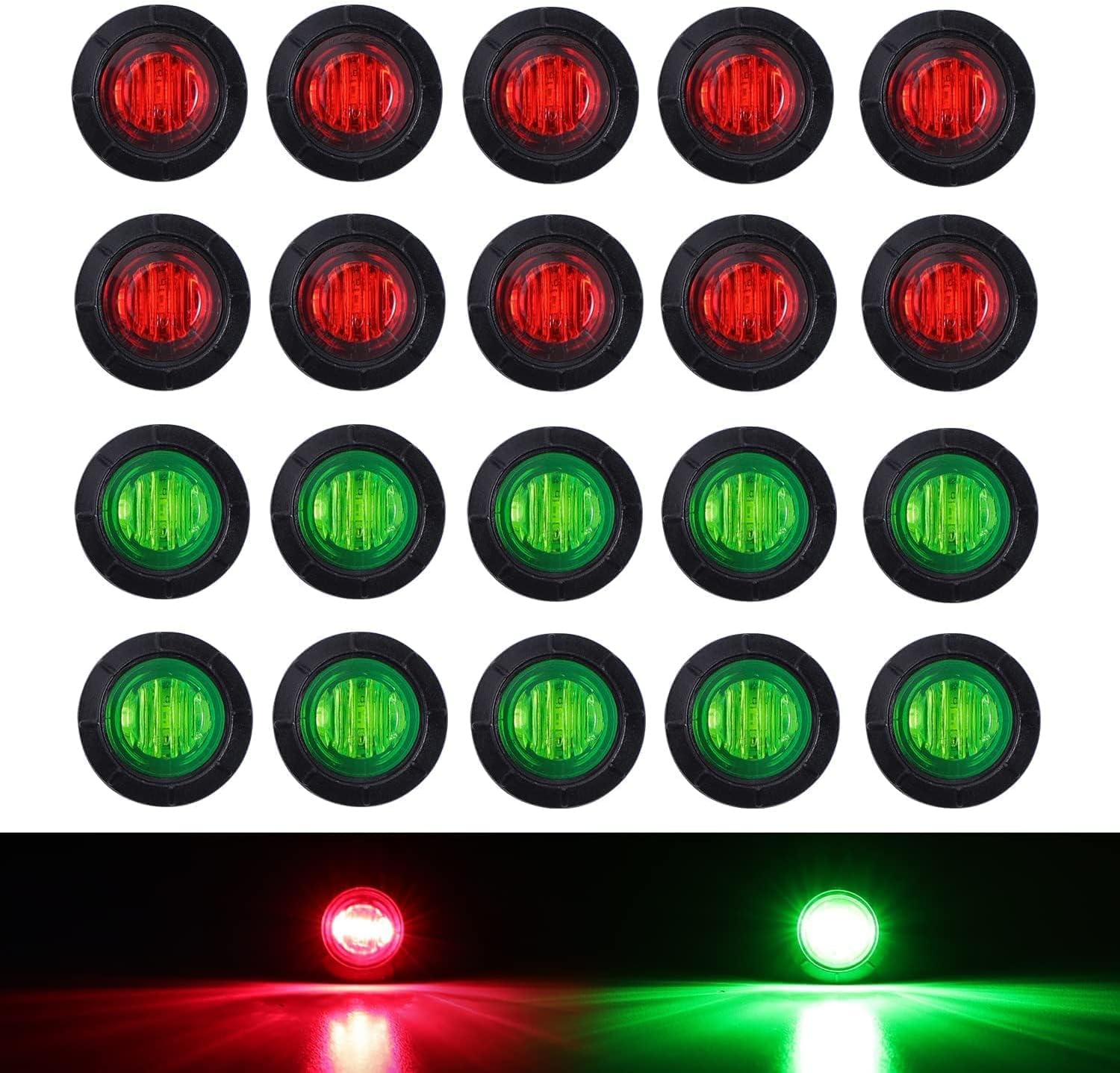 Amazon.com: MADCATZ Meerkatt (Pack of 10) 3/4 Inch Small Round 5 Red ...