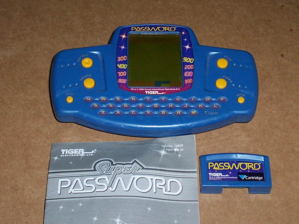 Amazon.com: Tiger Super Password Handheld Electronic Arcade Game with ...