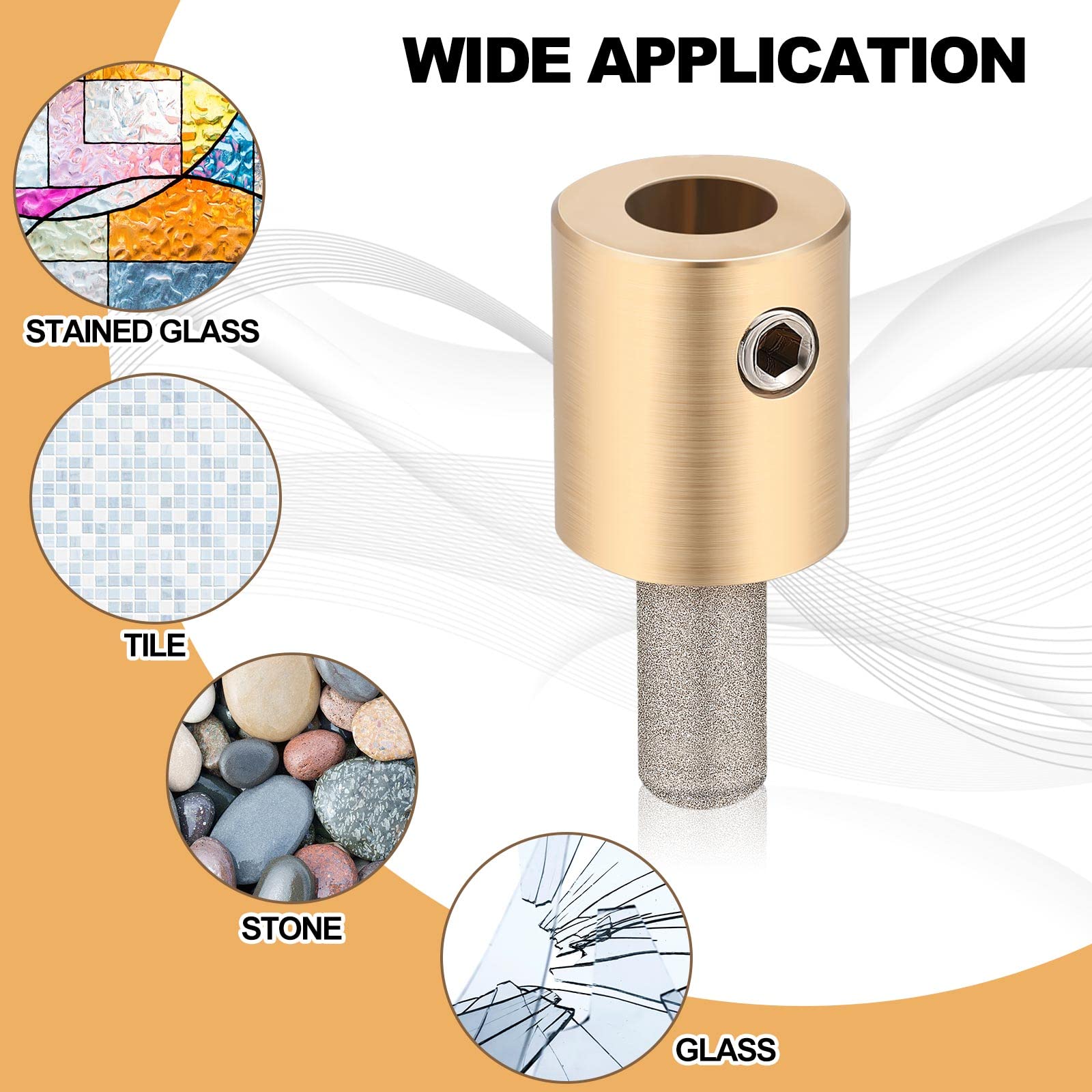 Snapklik.com : Glass Grinder Bits, Stained Glass Drill Bits, Stained ...