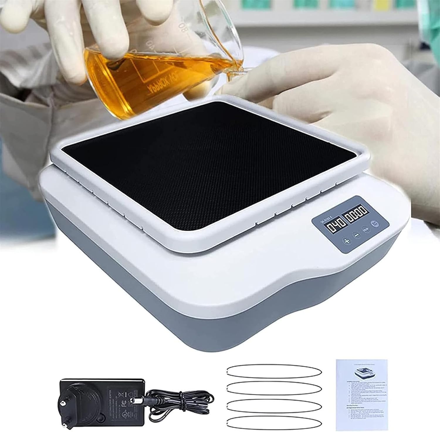 HSRG Lab Oscillator, 40-200RPM Adjustable Speed Digital Orbital Shaker ...