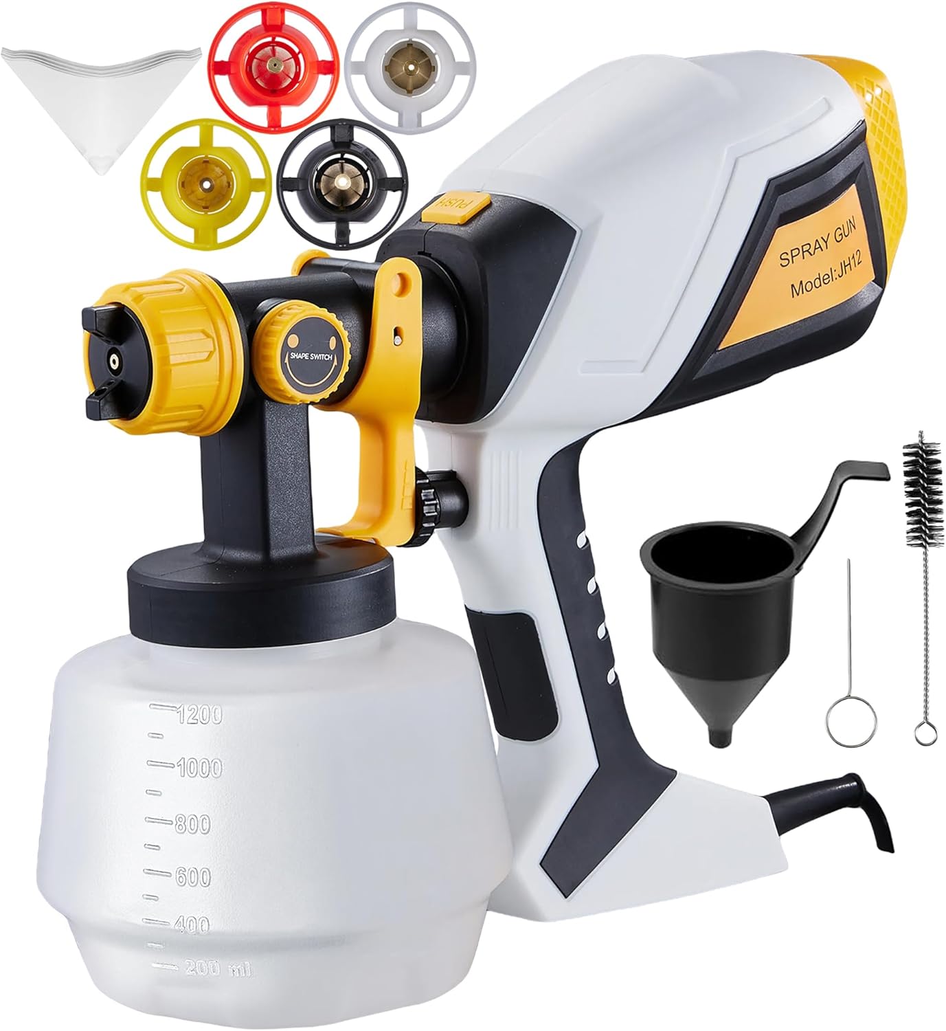 INMOZATA Paint Sprayer, Fence Paint Sprayer with 1200ML Container ...