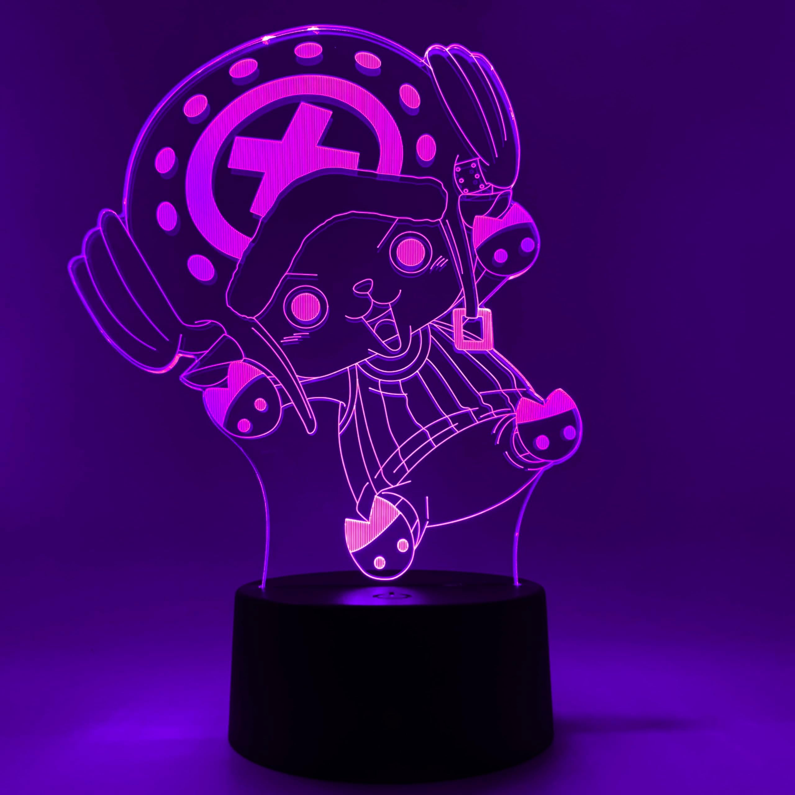 Otaku Lamps Luffy One Piece – Anime Lamp Figure Night Light, 16 Color ...