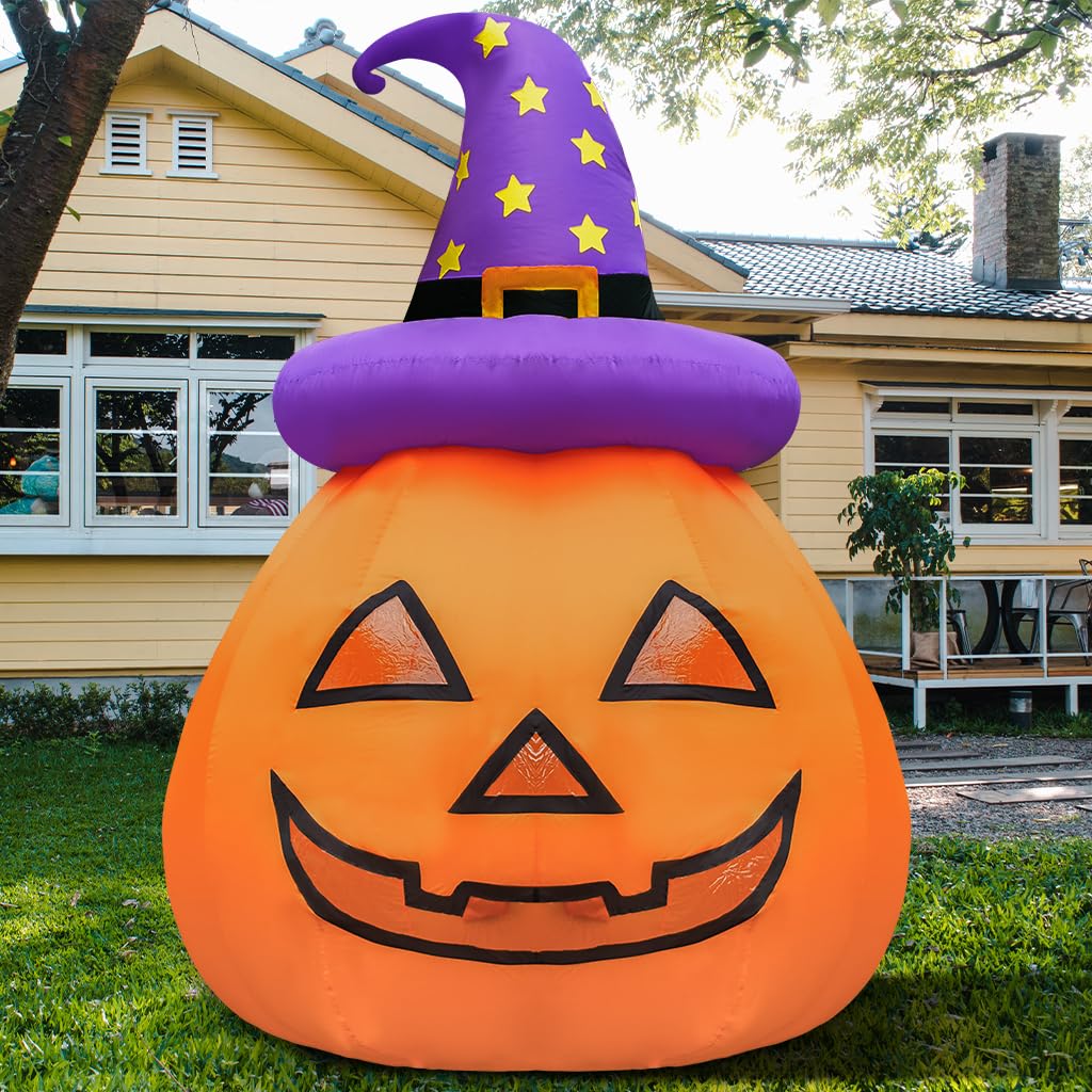 Snapklik.com : 8FT Giant Halloween Inflatables Large Pumpkin