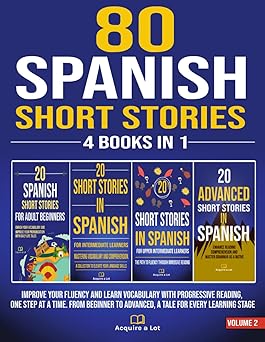 Amazon.com: 80 Spanish Short Stories - 4 Books in 1: Improve Your ...