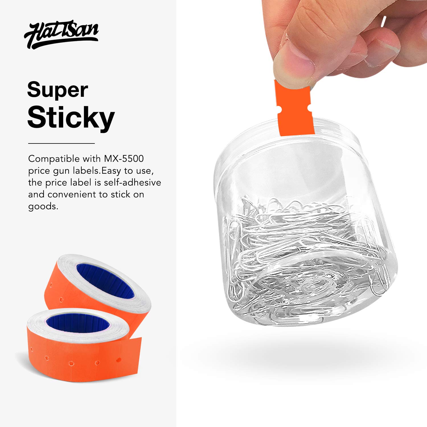 Snapklik.com : 30 Rolls 15000 Price Gun Labels For Mx-5500 White Price ...