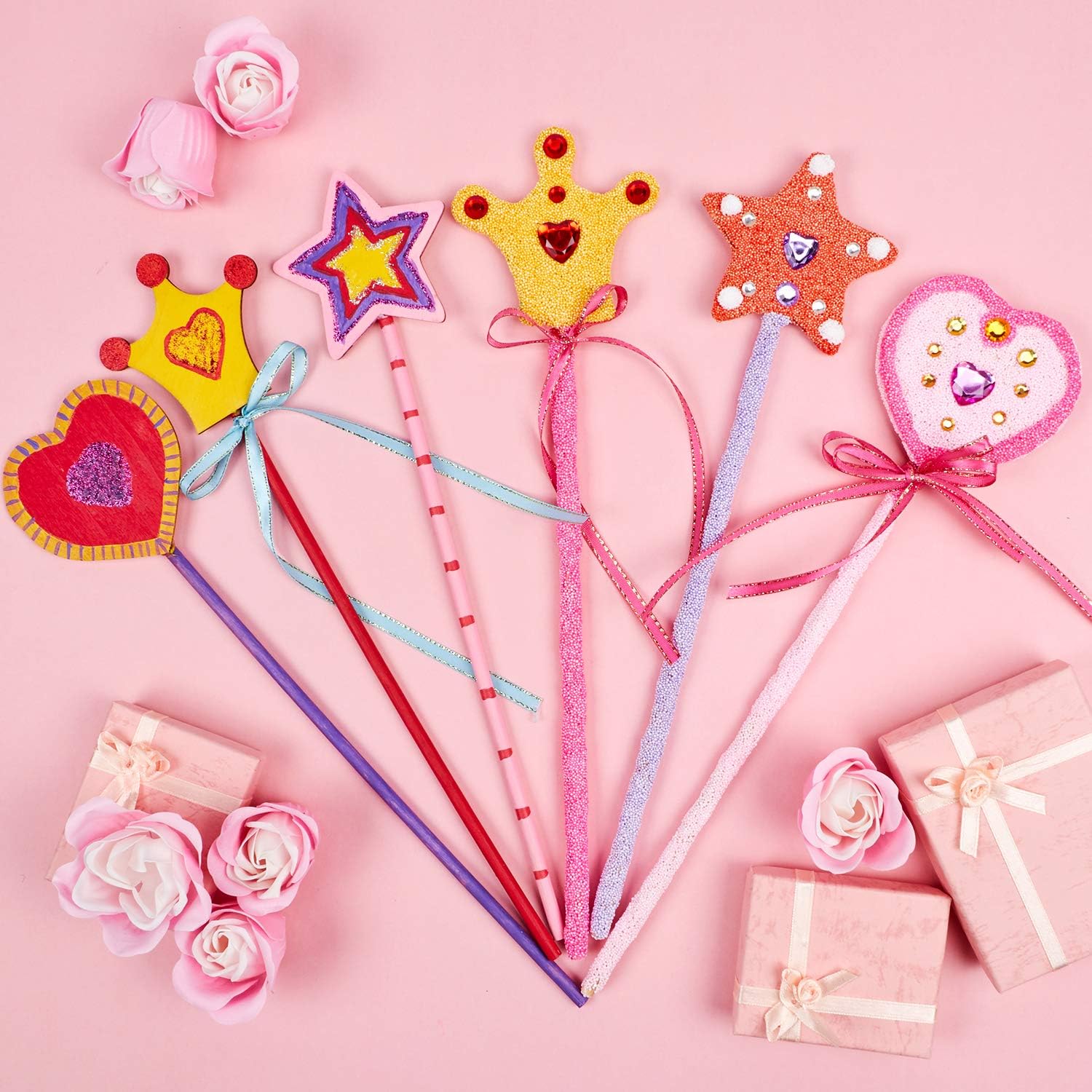 vamei Wooden Craft Kits for Kids Make Your Own Magic Wand Fairy ...