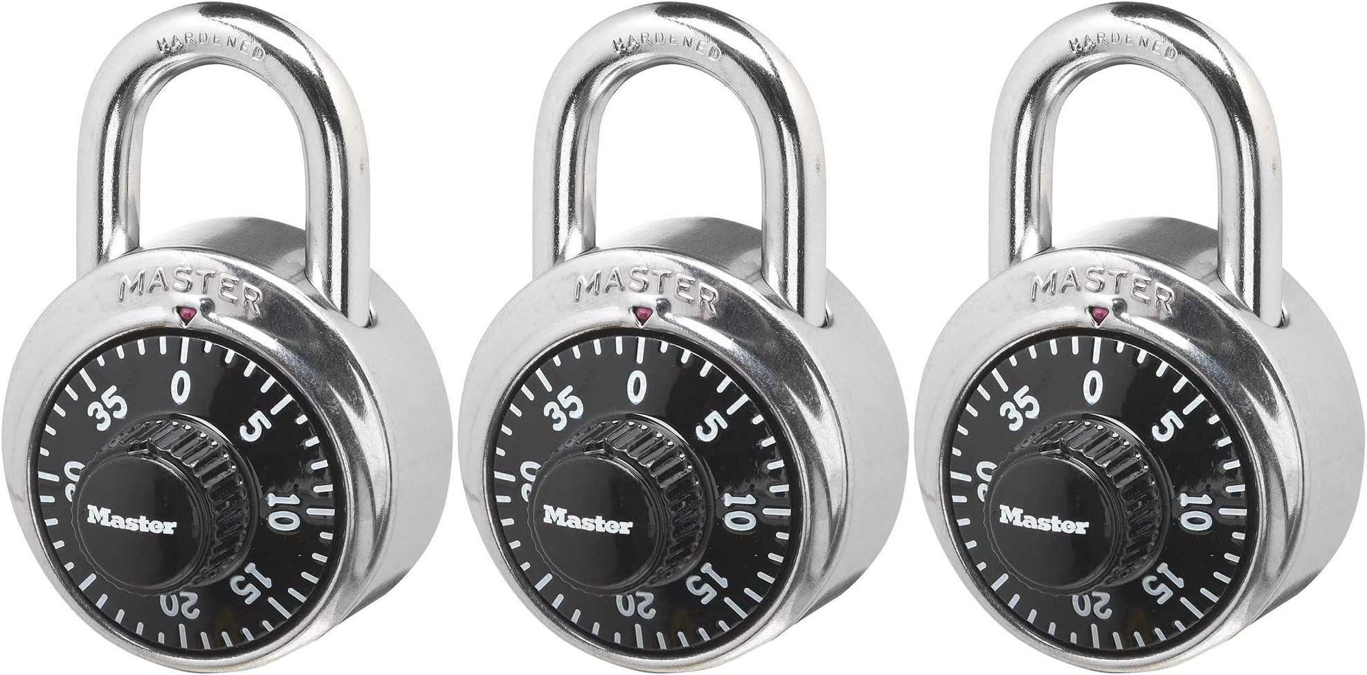 Amazon.com: Master Lock 1500D Locker Lock Combination Padlock, 3Pack ...