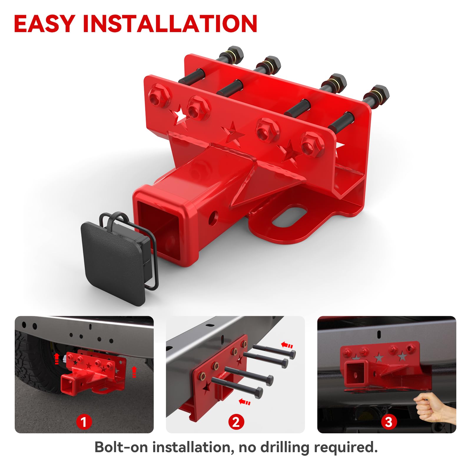 Snapklik.com : RbhAuto 2" Trailer Tow Hitch Assembly For Bronco 2021 ...