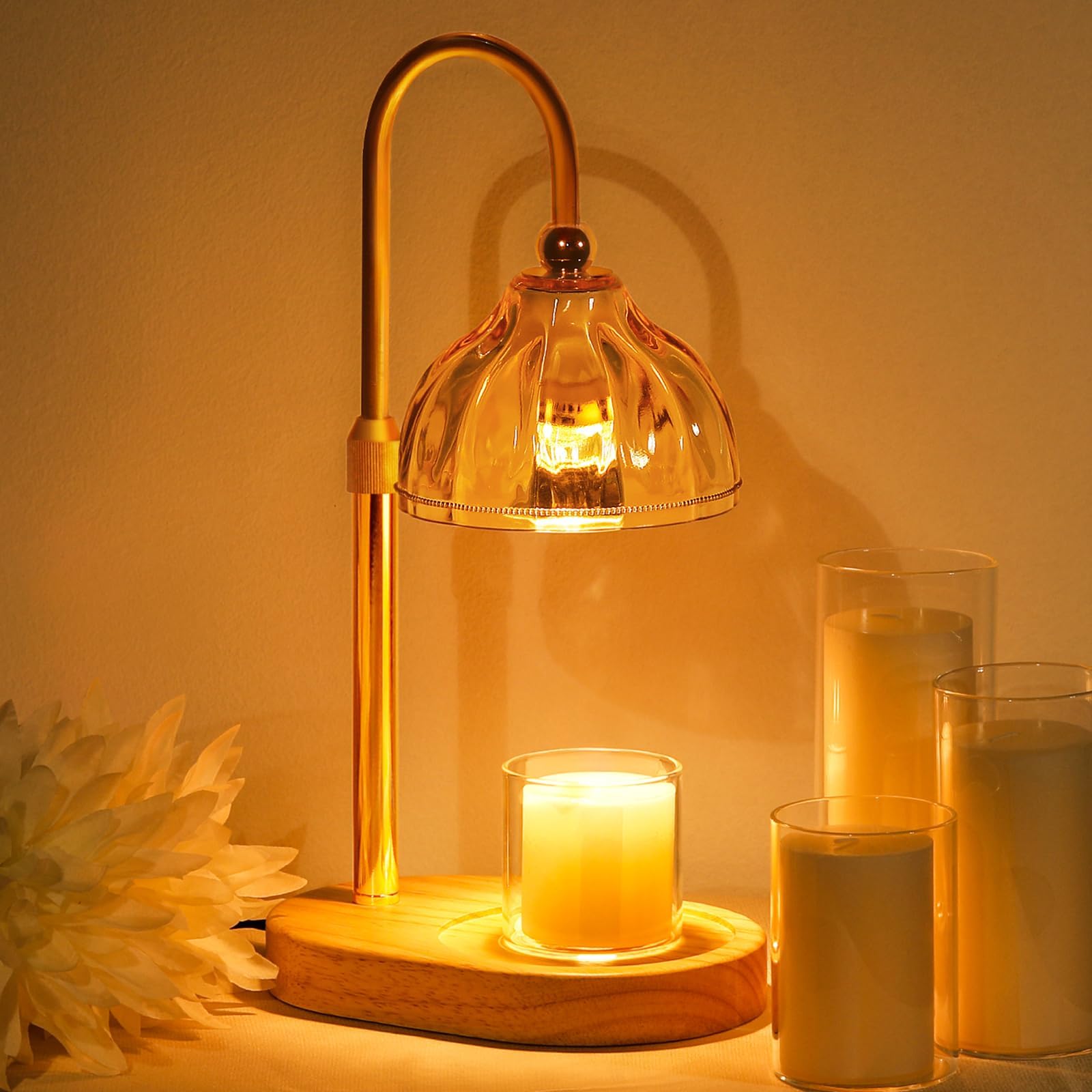 HouseSapp Candle Warmer Lamp with Timer and Dimmer - Candle Warmer ...