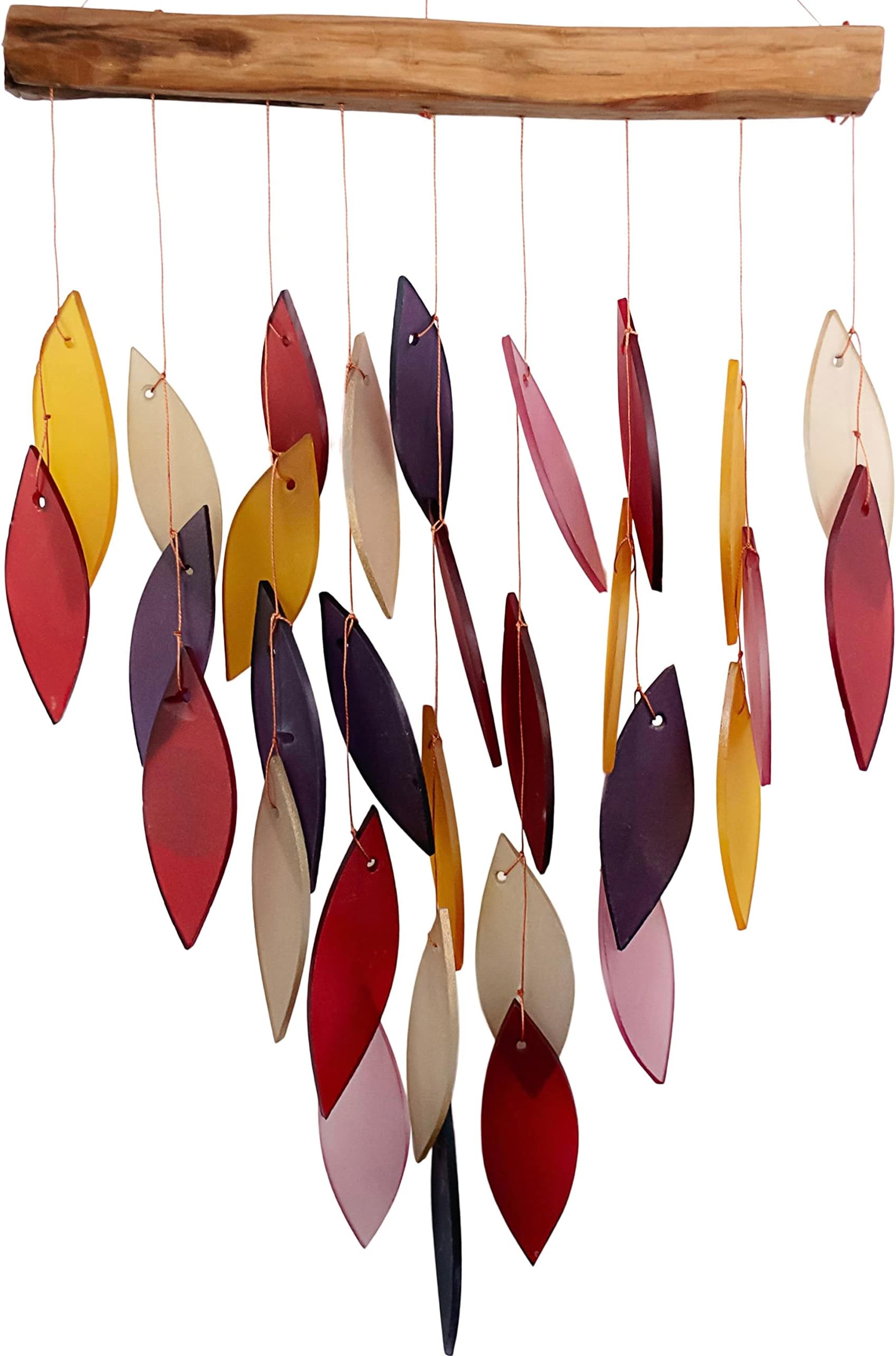 Amazon.com : Glass Wind Chimes，Wind Chimes for Outside，Colorful Wind ...