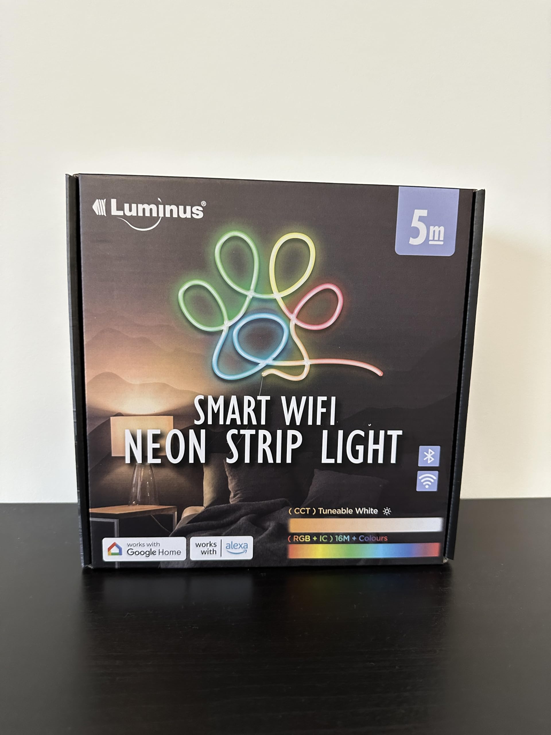 Luminus WiFi Flexible Neon Strip Rope Light 5m with Smart Control ...