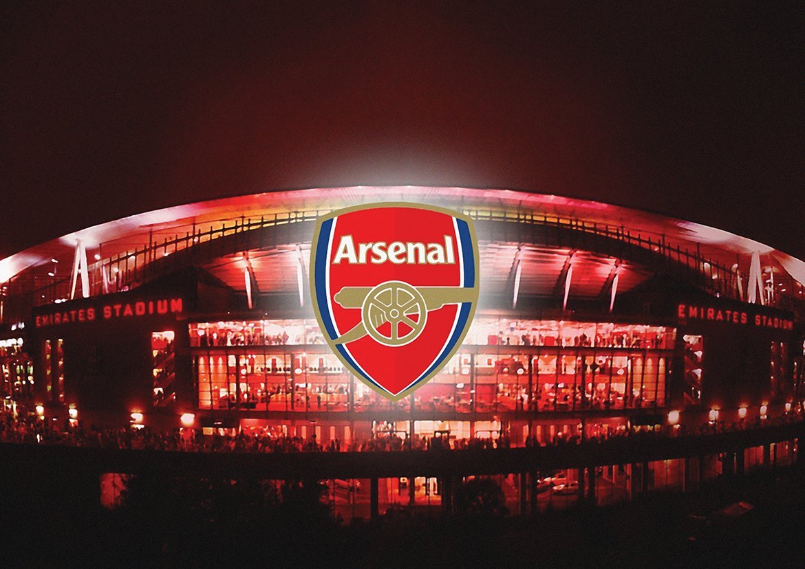 Arsenal Emirates Stadium At Night