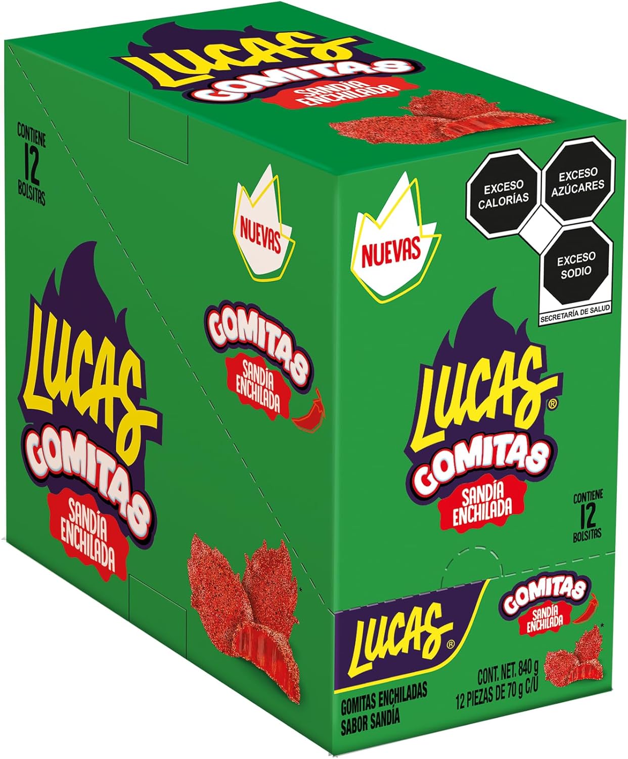 Lucas gomitas sabor sandia enchilada 12pack 70g : Amazon.com.mx: Alimentos y Bebidas
