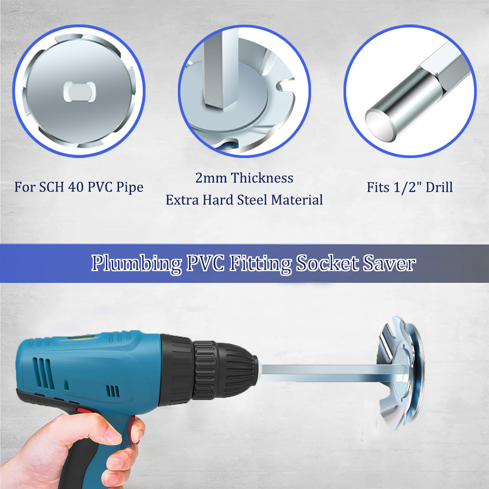 Snapklik.com : Plumbing PVC Fitting Saver, PVC Pipe Reamer Cutter For ...
