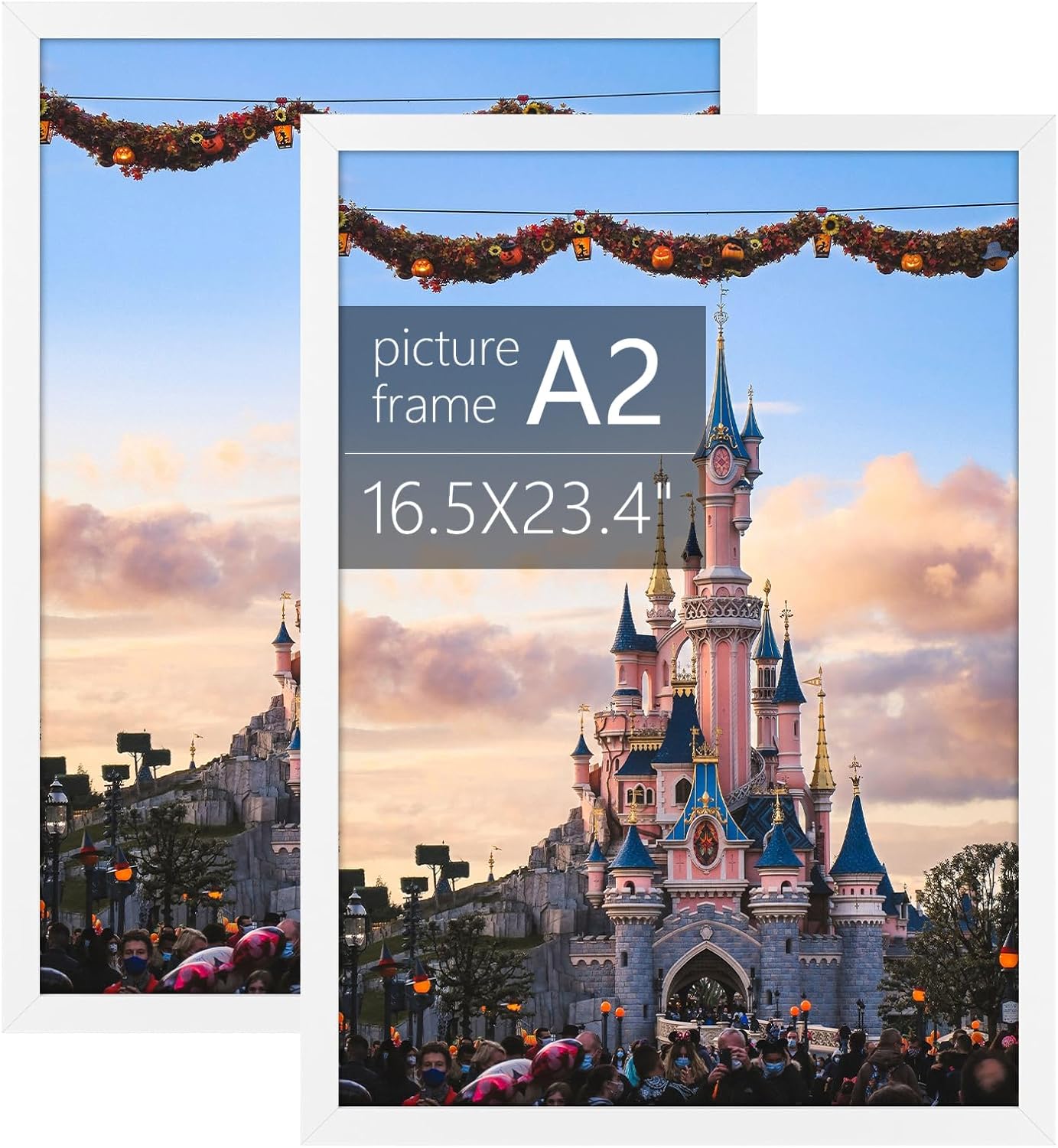 Amazon.com - Golden State Art, A2 Picture Frame with Plexiglass, 16 ...